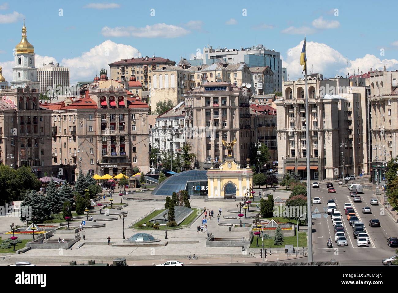 Non Exclusive: KYIV, UKRAINE - JUNE 27, 2024 - Maidan Nezalezhnosti is ...