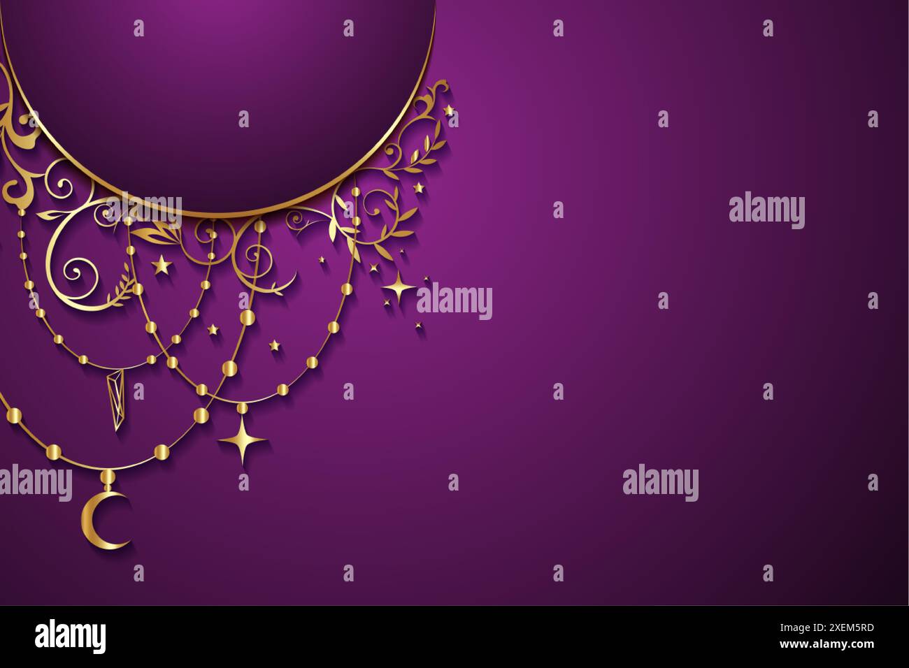 Mystic celestial frame astrology Stock Vector Images - Alamy