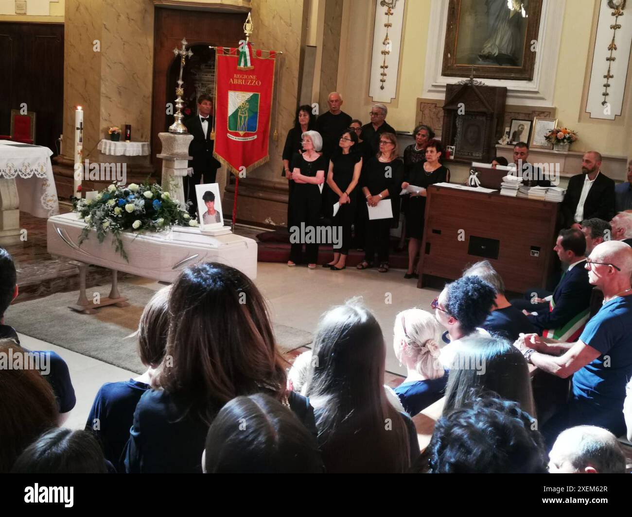 Pescara - Pescara - funeral of Cristopher Thomas Luciani, in the church ...