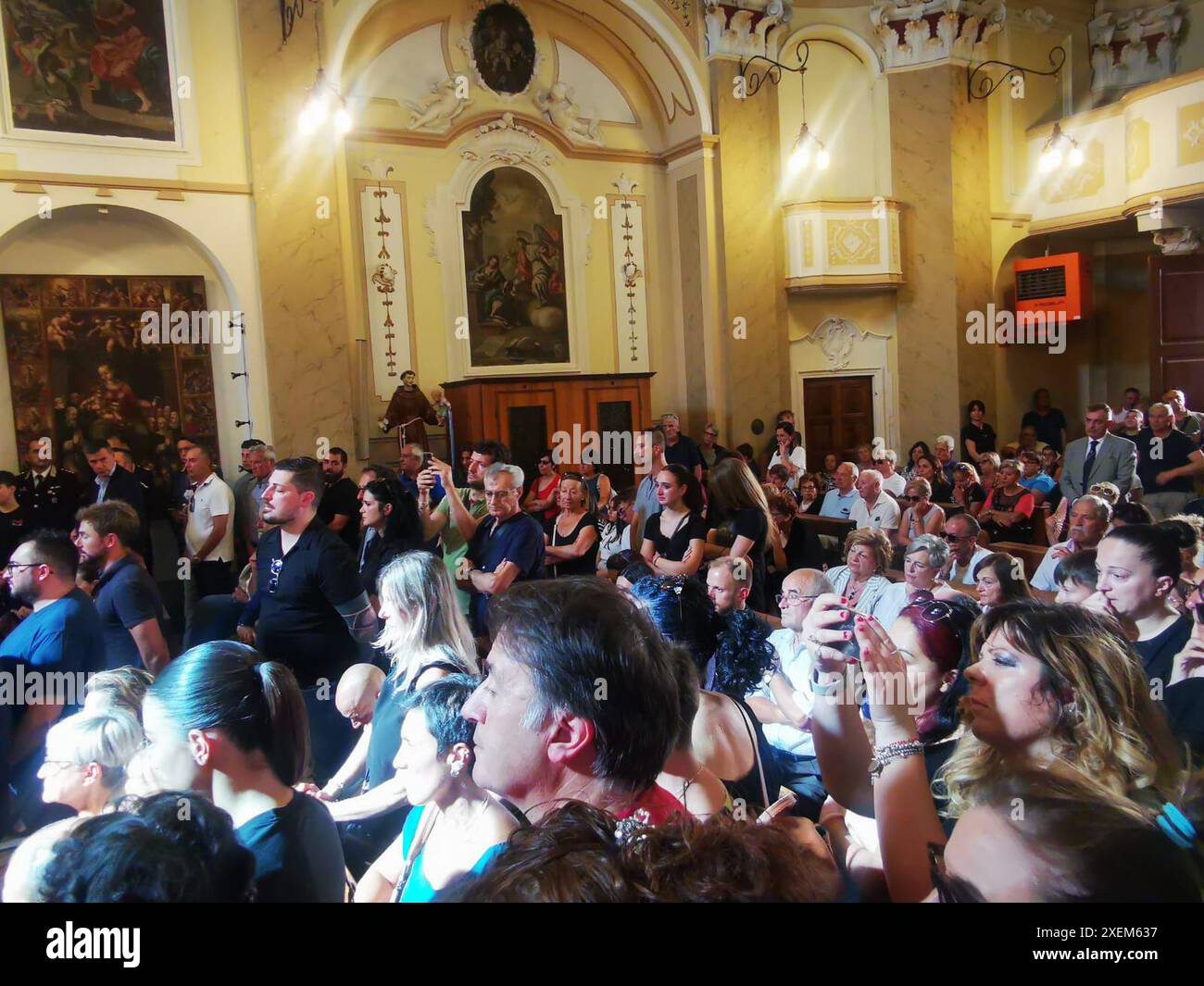Pescara - Pescara - funeral of Cristopher Thomas Luciani, in the church ...