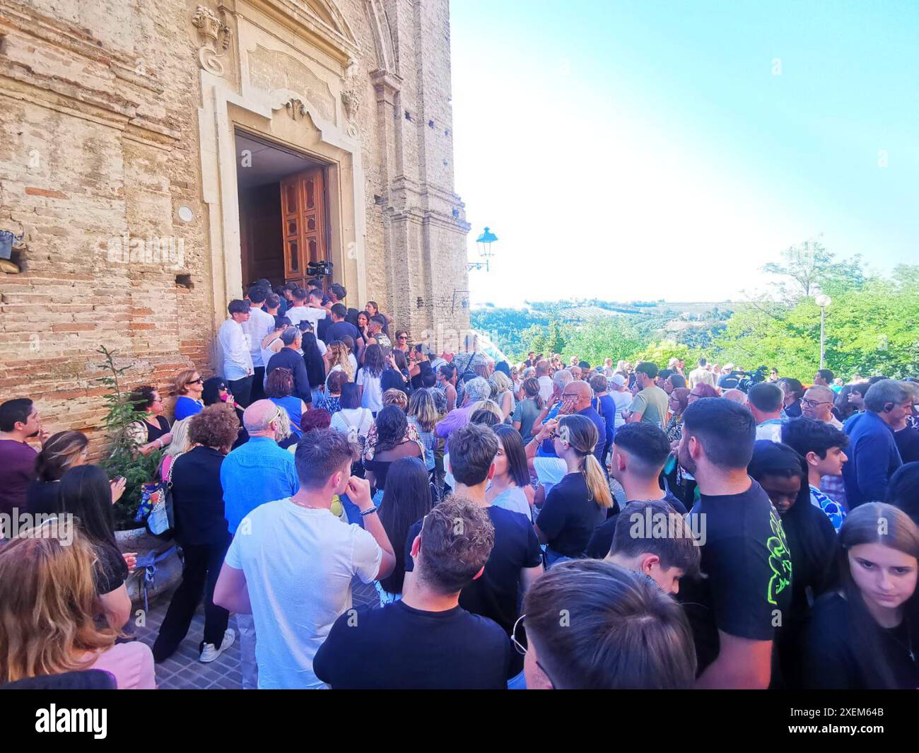Pescara - Pescara - funeral of Cristopher Thomas Luciani, in the church ...