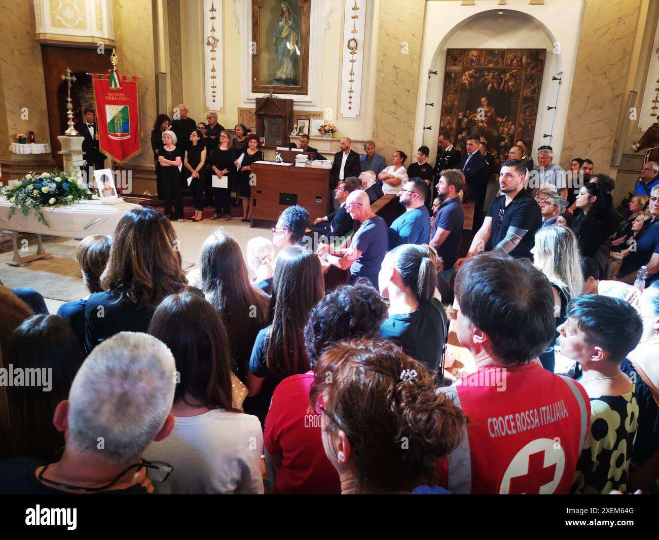 Pescara - Pescara - funeral of Cristopher Thomas Luciani, in the church ...