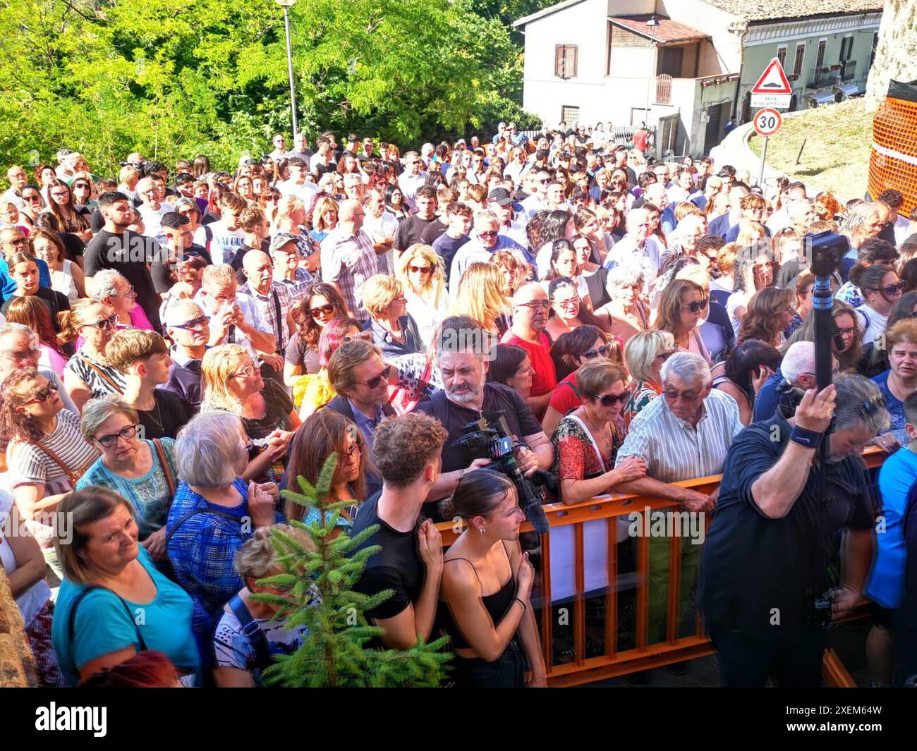 Pescara - Pescara - funeral of Cristopher Thomas Luciani, in the church ...