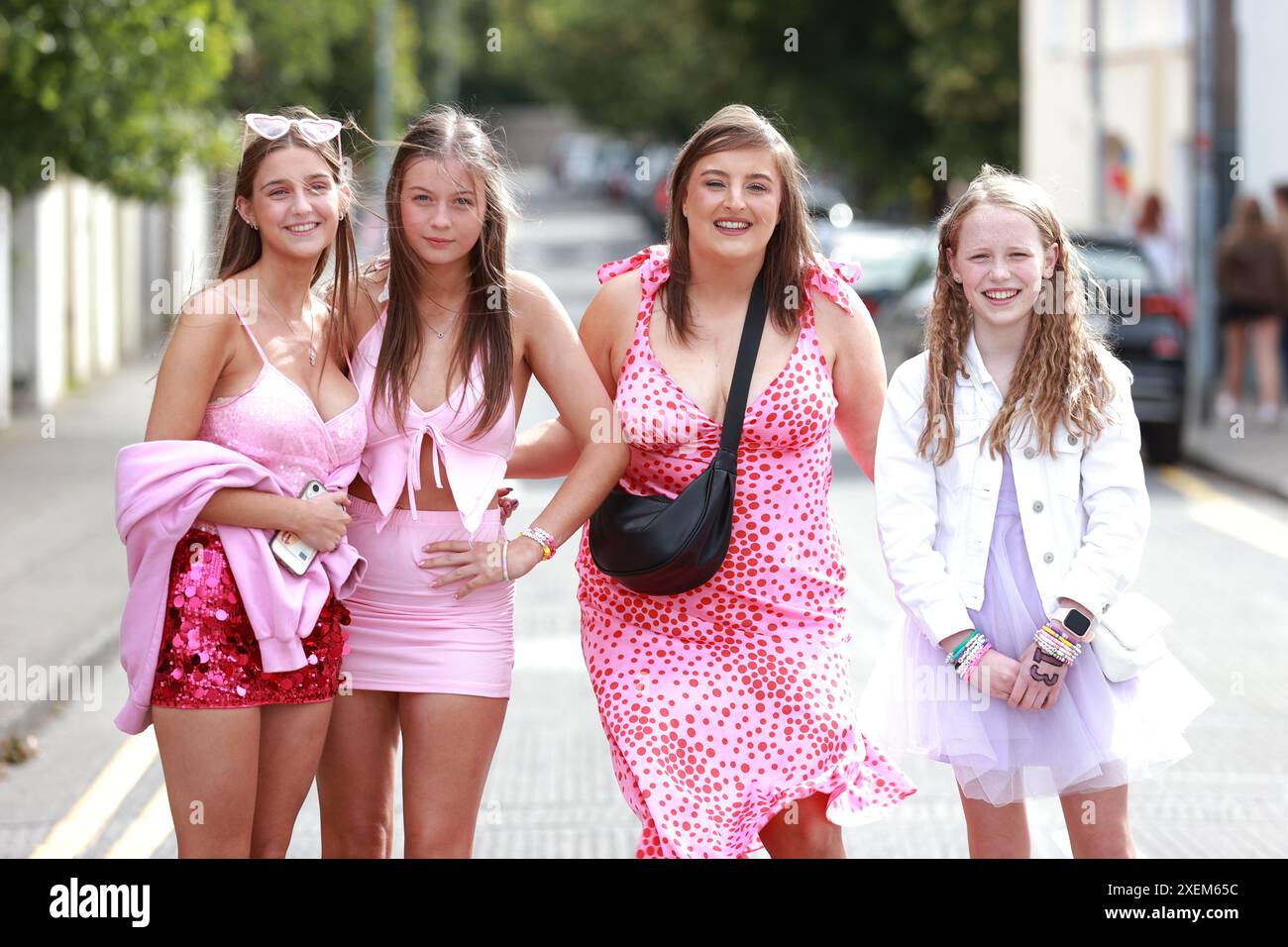 (Left to right) sisters Erin O Geran, Orla O Geran, Eadaoin O Geran and ...