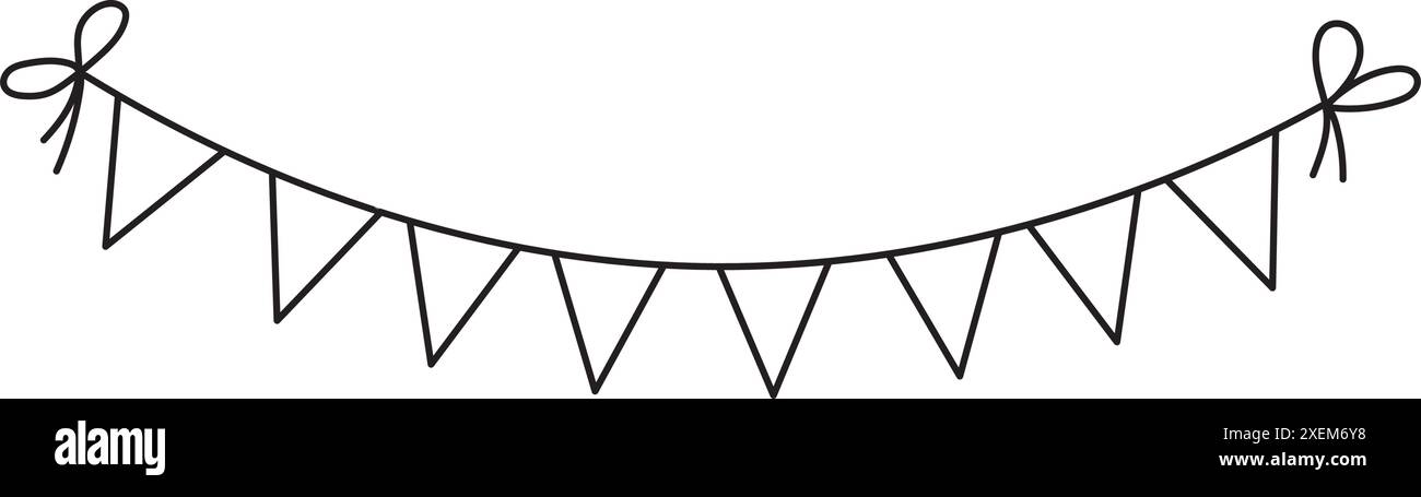 Garland drawing hi-res stock photography and images - Alamy