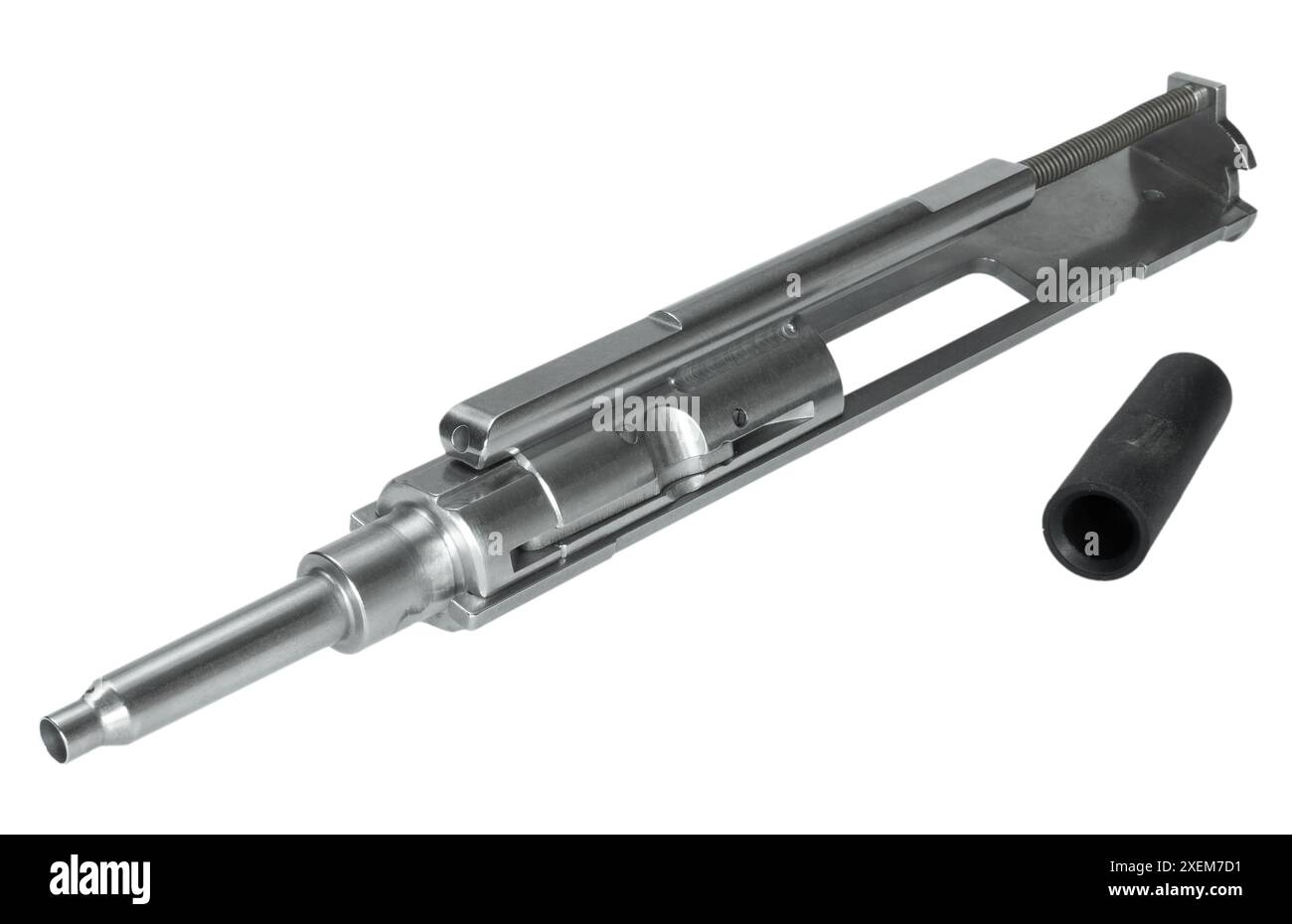 Chamber side protective cap removed to install a bolt carrier group ...