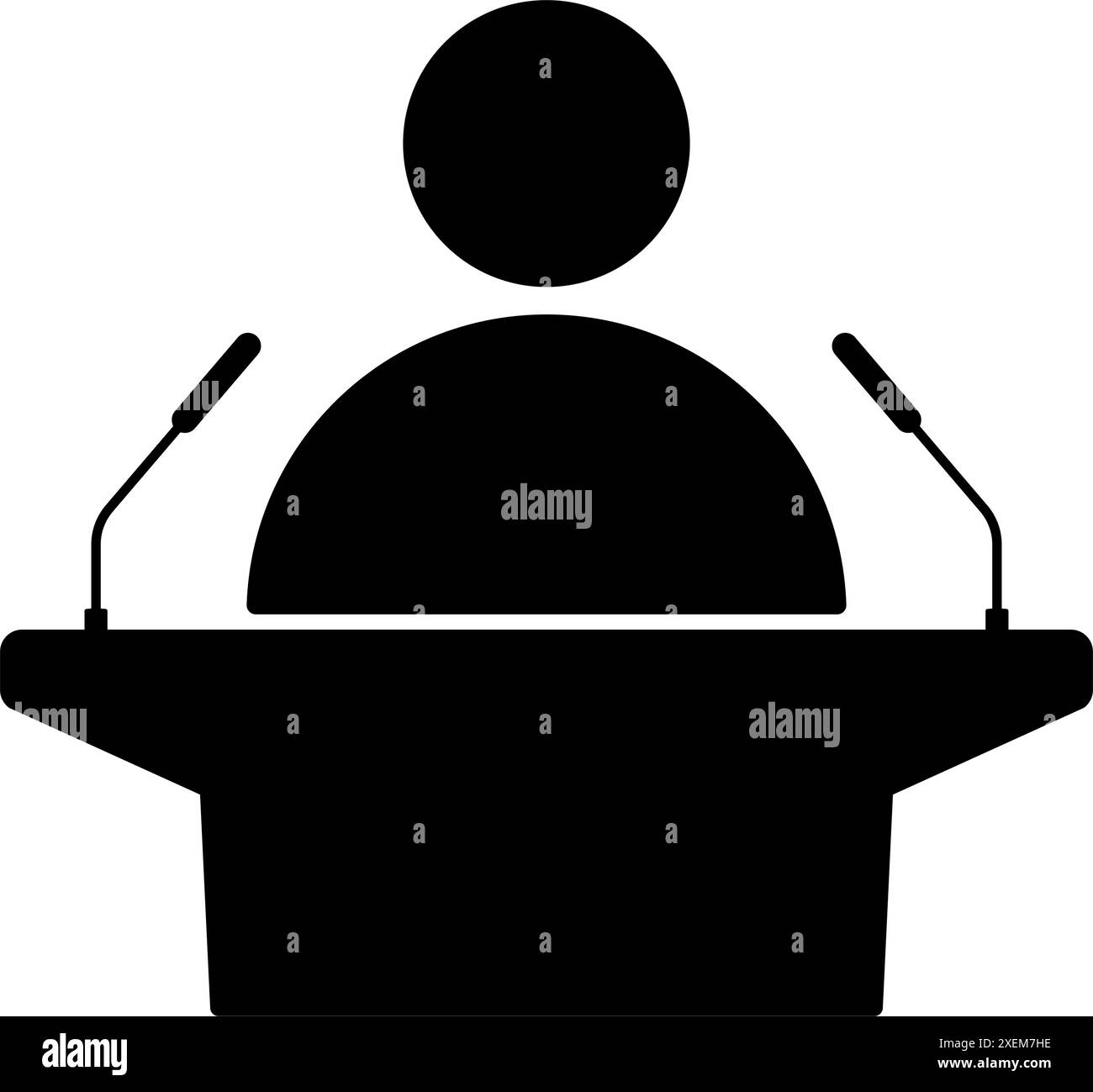 Public speaking podium illustration hi-res stock photography and images ...