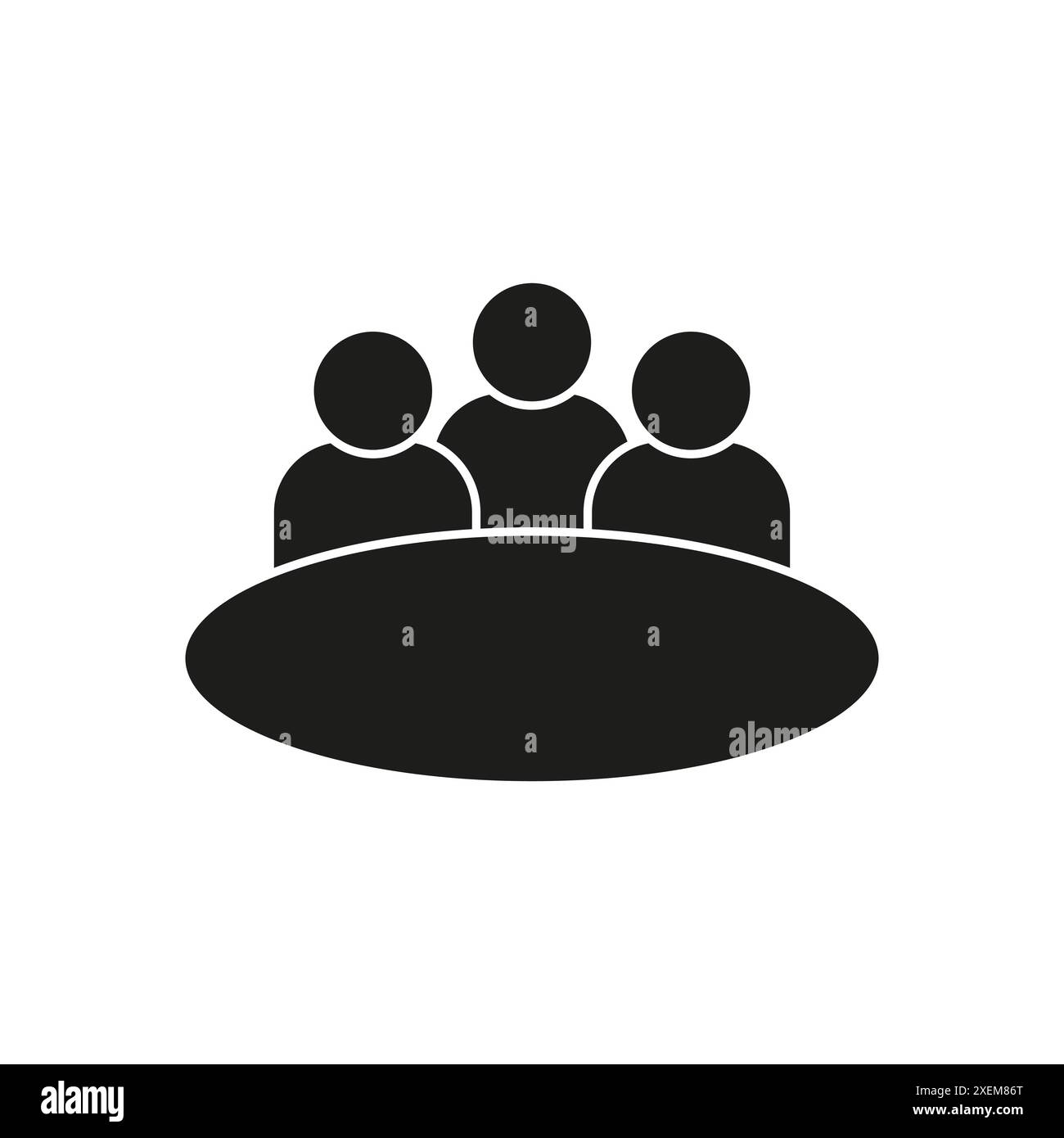 Roundtable discussion icon Stock Vector Images - Alamy