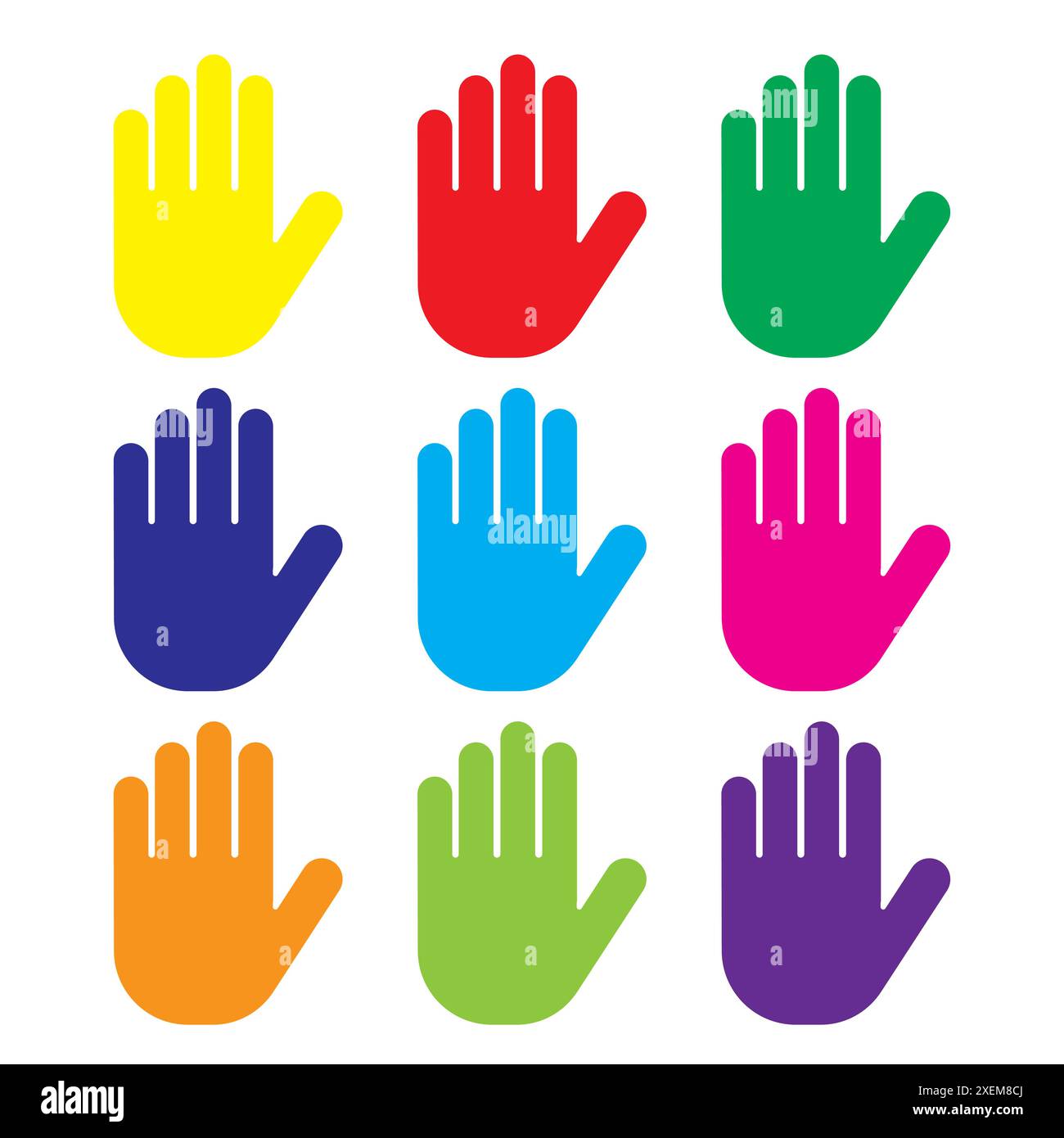 Hand gesture icons visual hi-res stock photography and images - Alamy