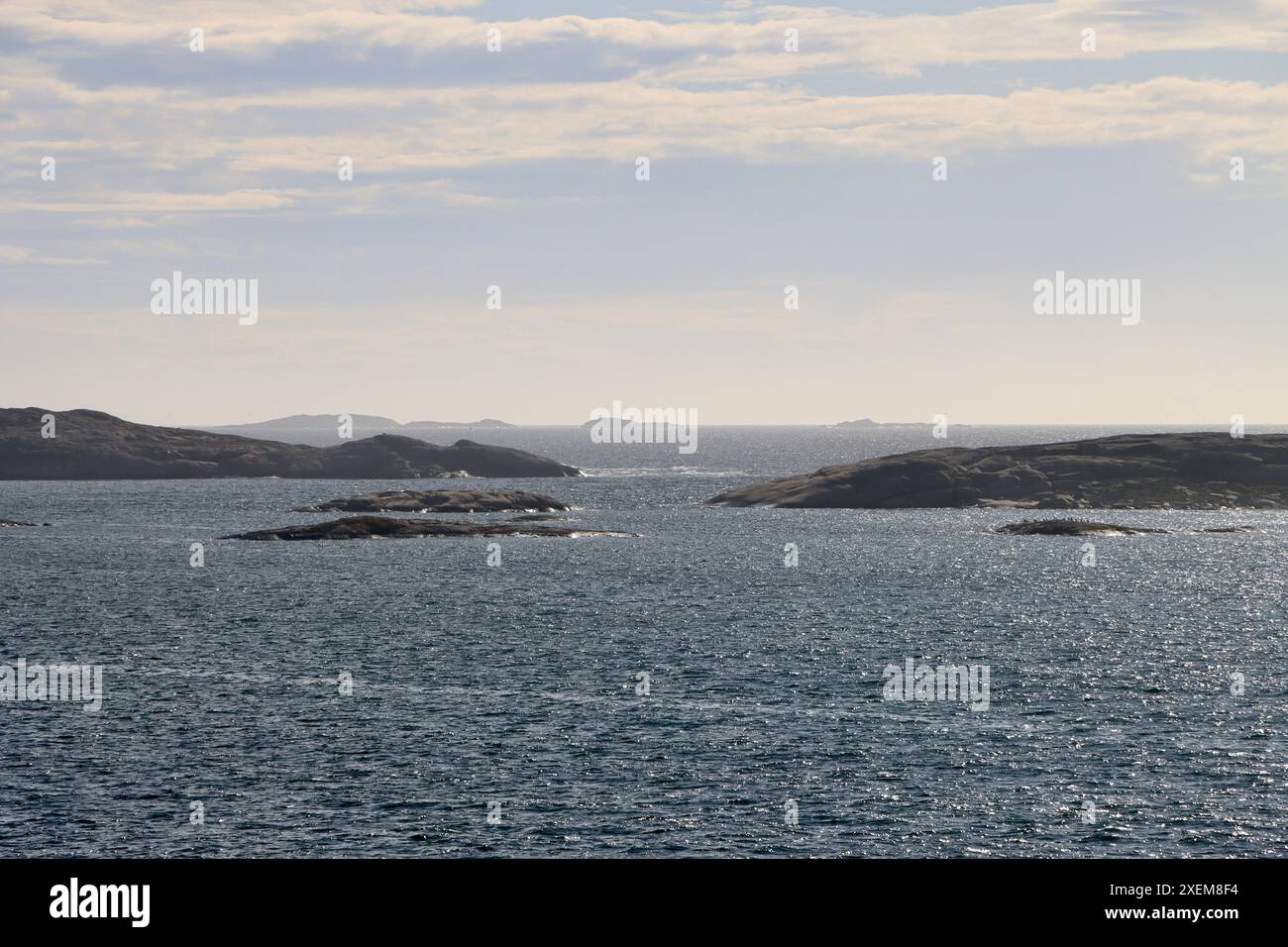 Nature reserve islands in Fjällbacka archipelago on the western ...