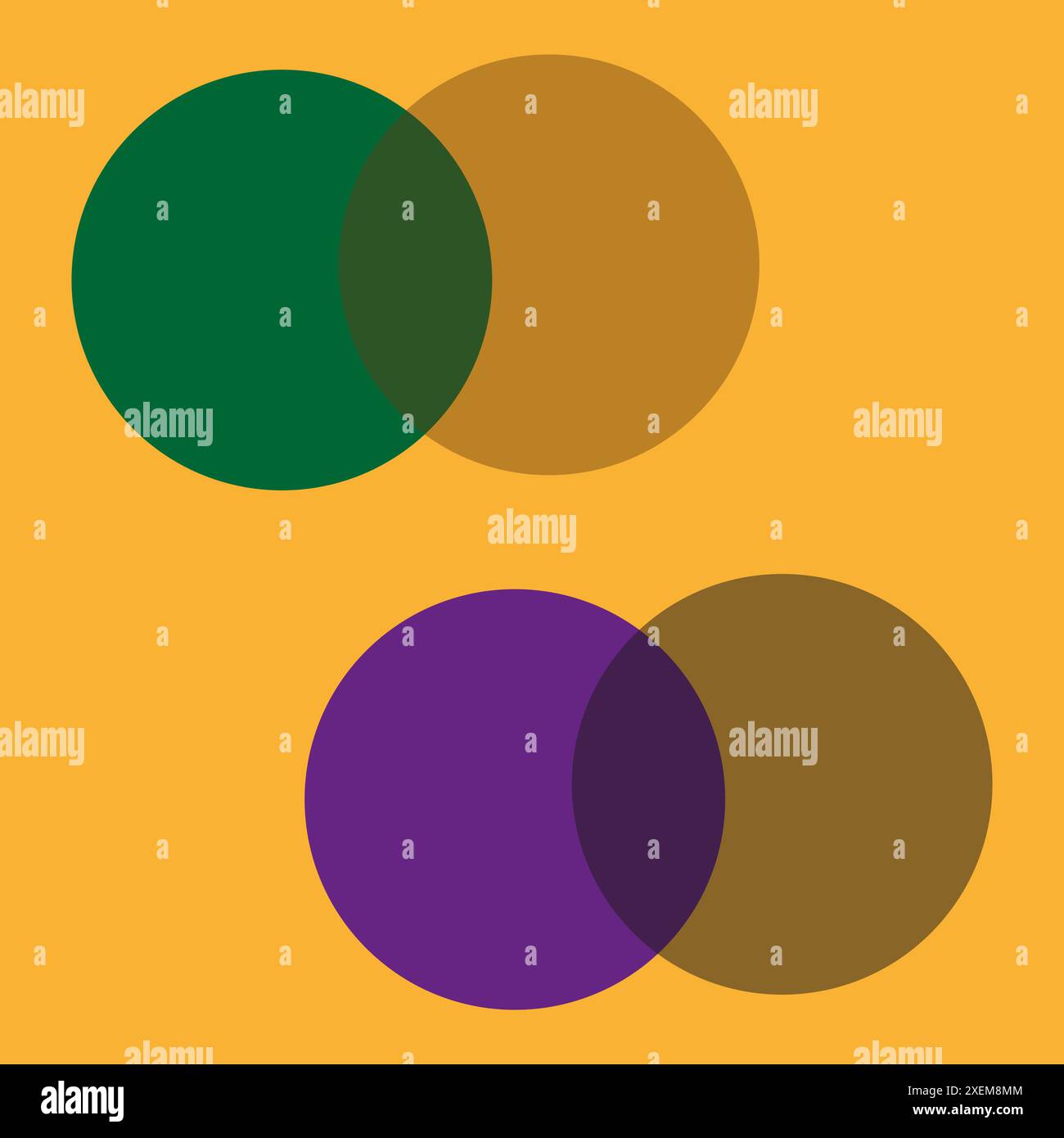 Overlapping circles design. Abstract colorful shapes. Vector geometric ...