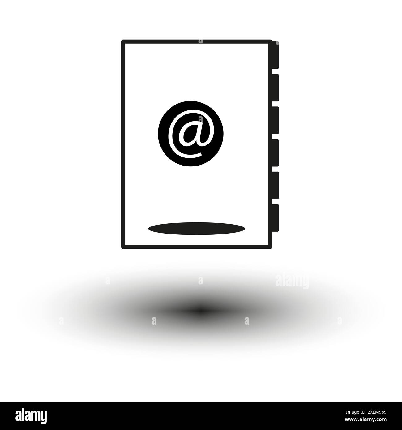 Contact symbol black white hi-res stock photography and images - Alamy