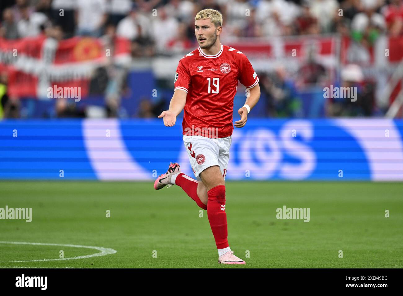 FRANKFURT AM MAIN, GERMANY - JUNE 20: Jonas Wind of Denmark during the ...