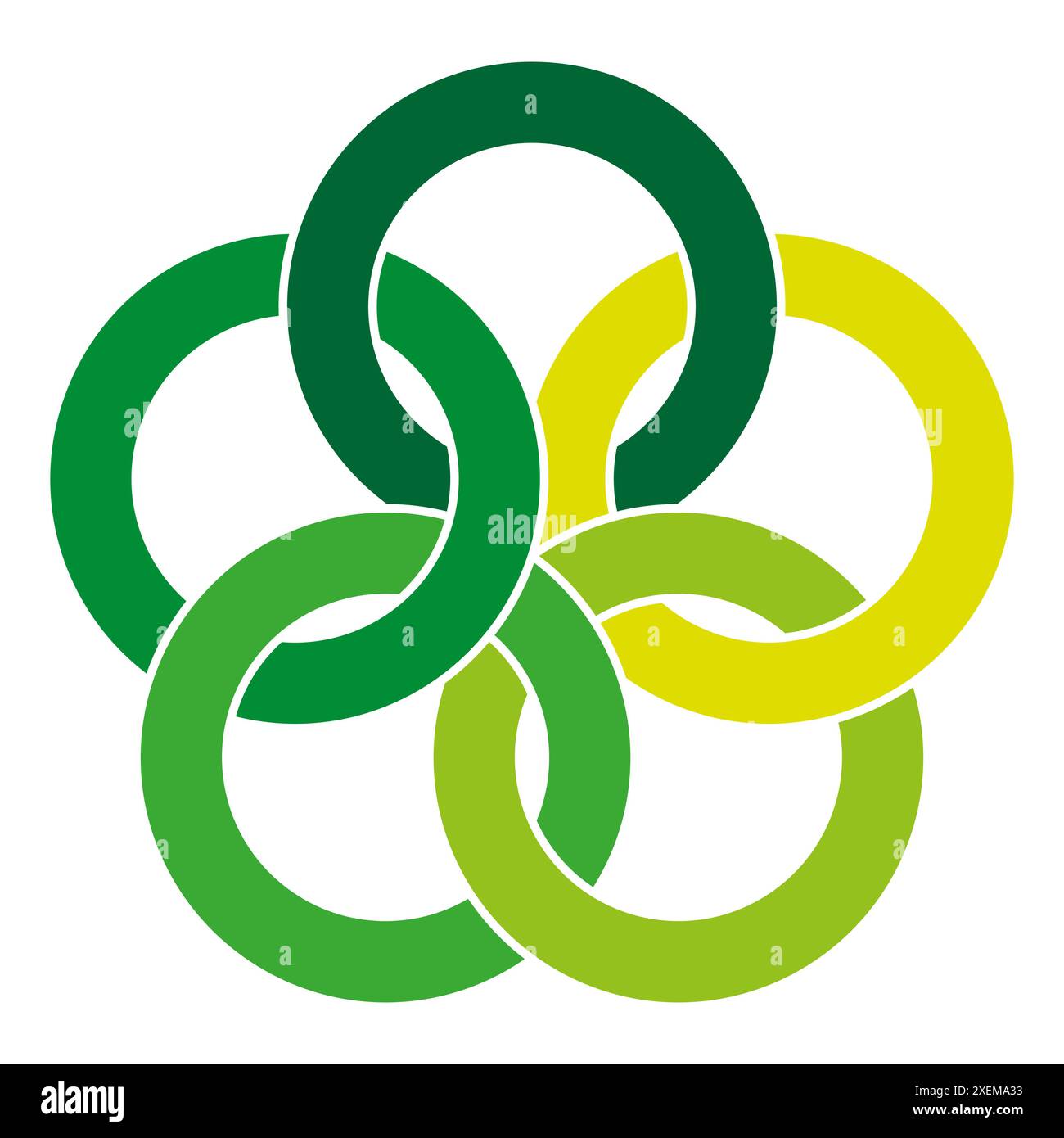 Interlocking circles hi-res stock photography and images - Alamy