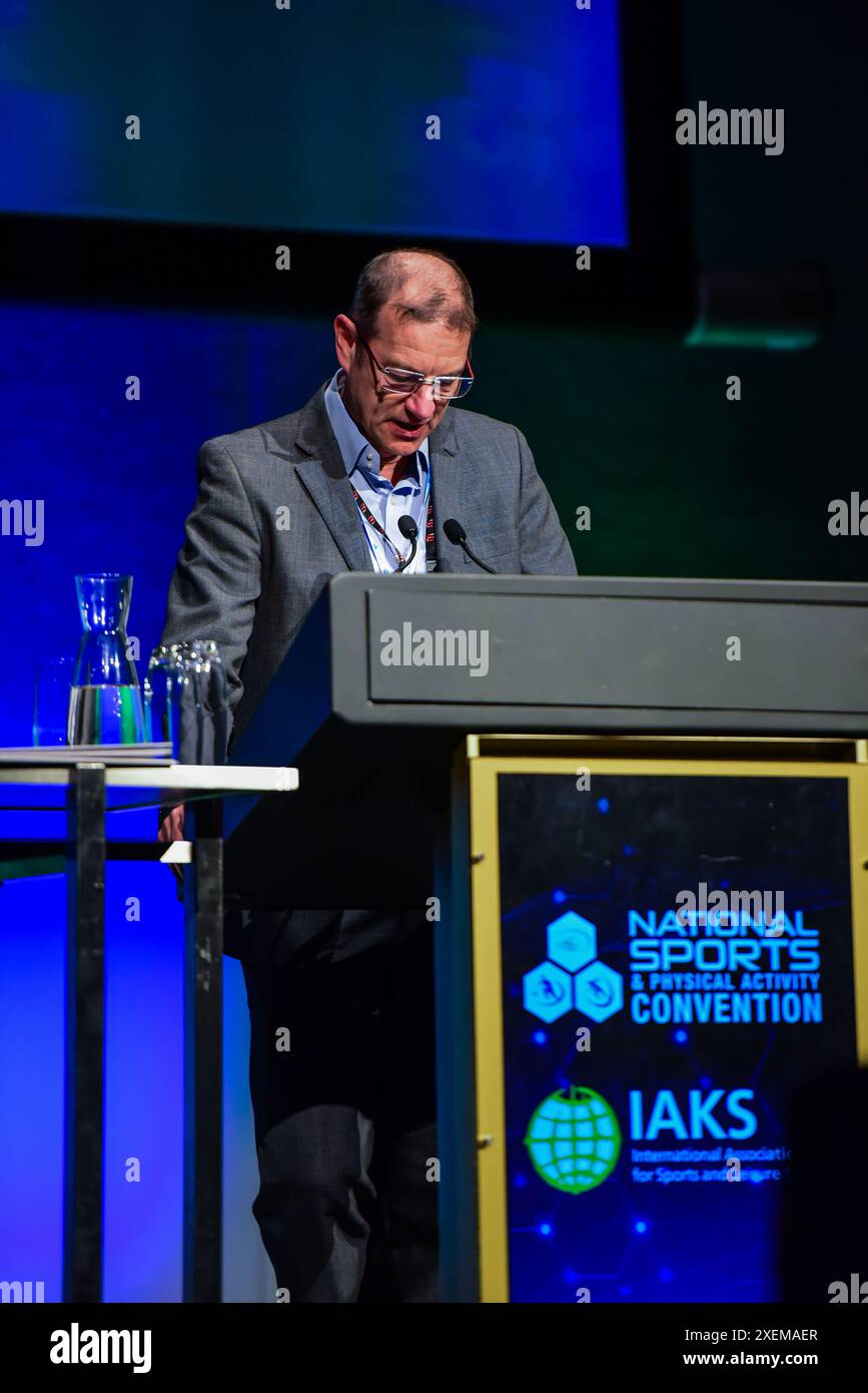 Founder and CEO of the NSC, Martin Sheppard is seen speaking at the ...