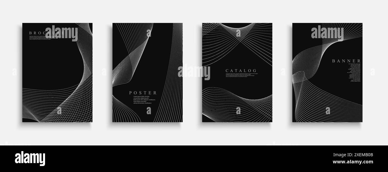 Elegant flyers Black and White Stock Photos & Images - Alamy