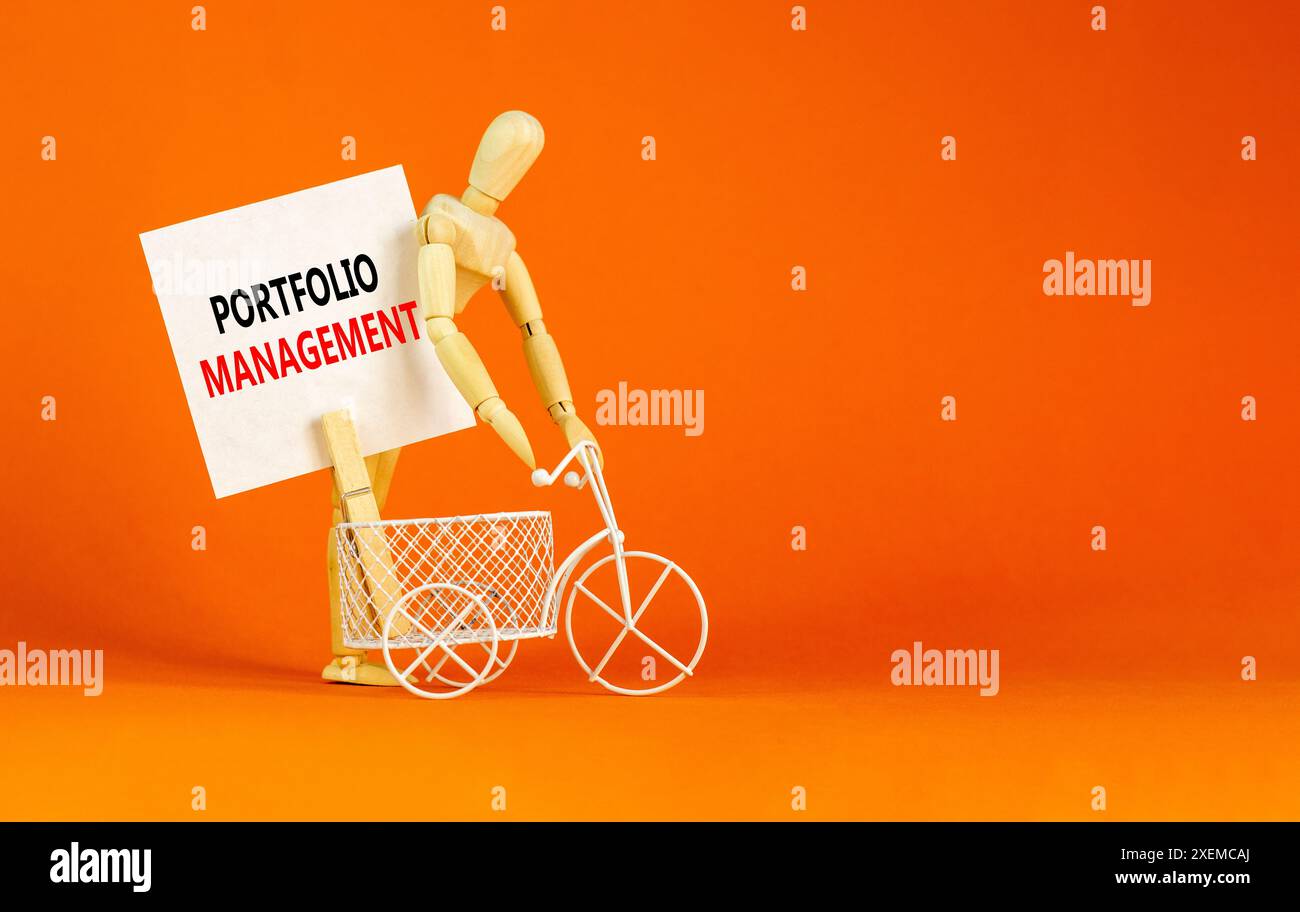 Portfolio management symbol. Concept words Portfolio management on ...