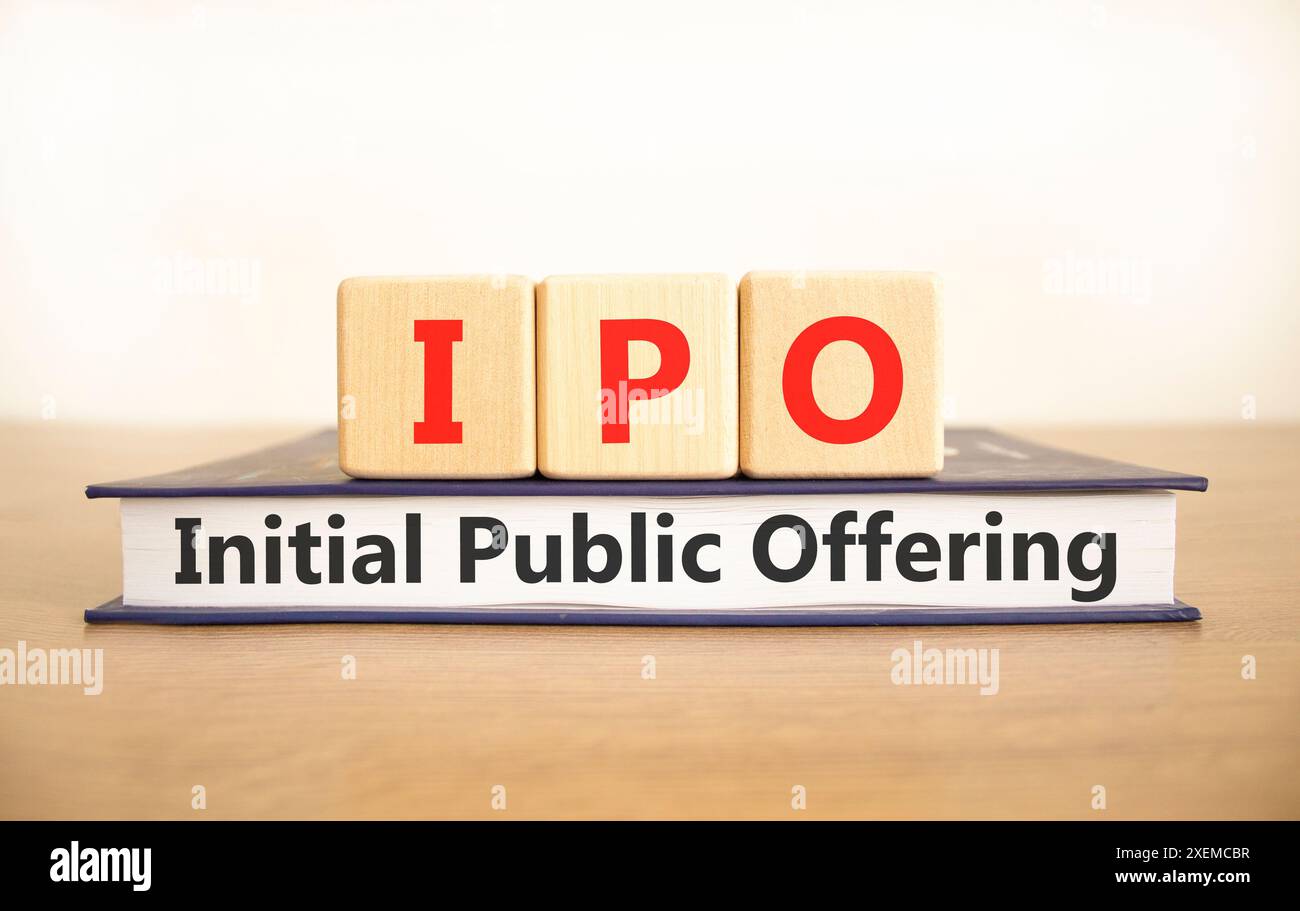 IPO initial public offering symbol. Concept words IPO initial public ...
