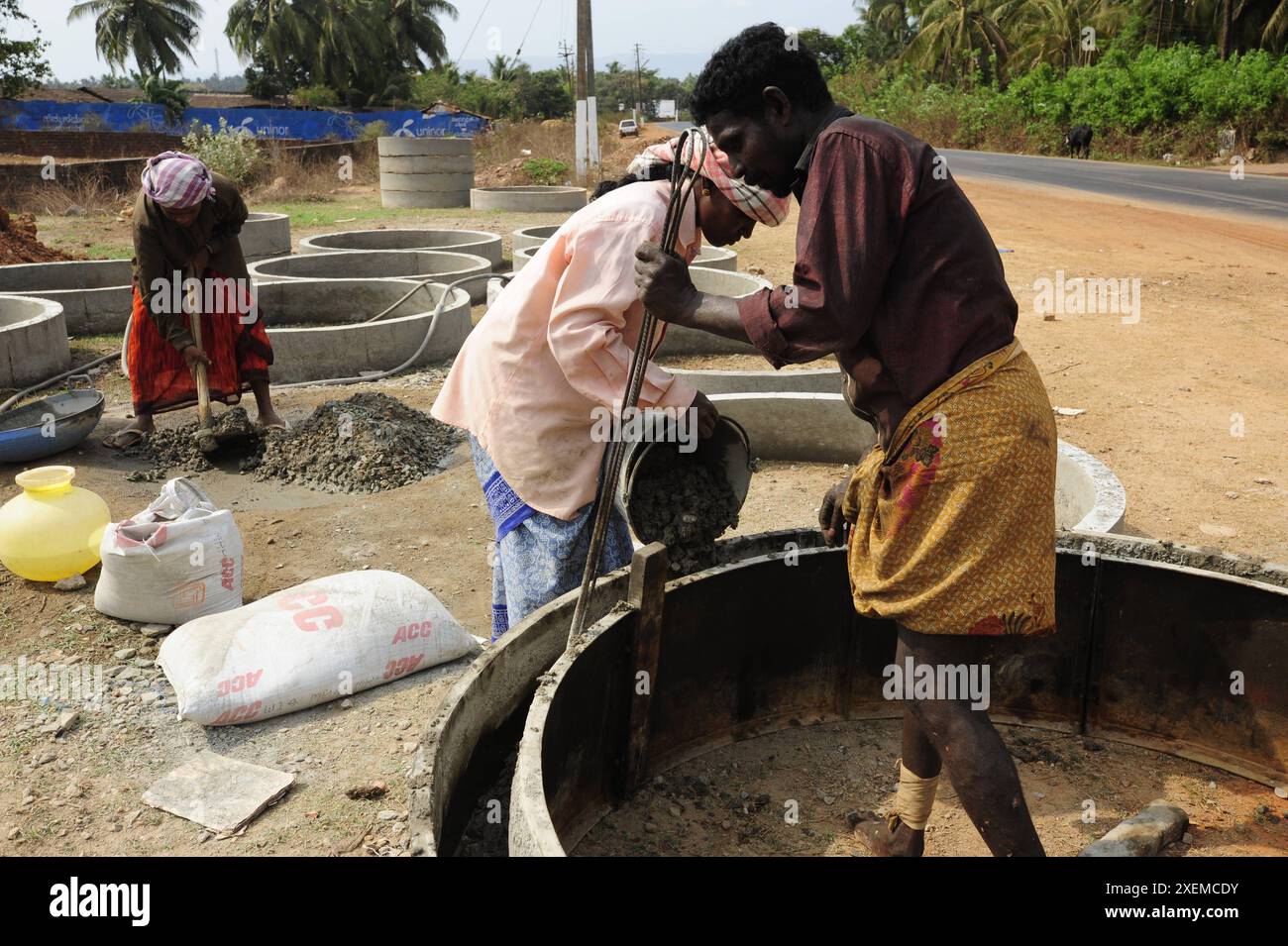 concrete engineering or concrete construction, building architecture in ...