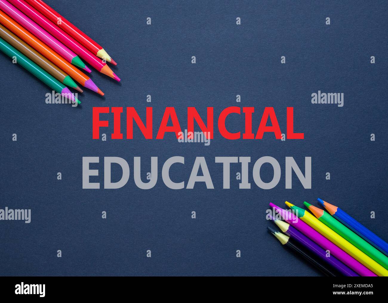 Financial education symbol. Concept words Financial education on ...