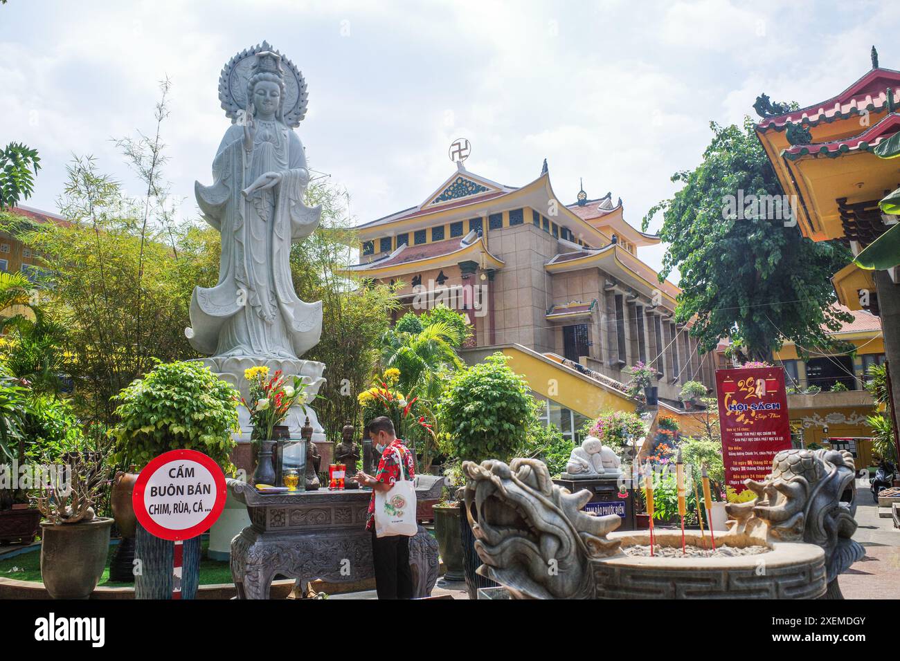 Ho Chi Minh City, Vietnam - 4 Feb, 2024: Xa Loi Buddhist Temple in ...