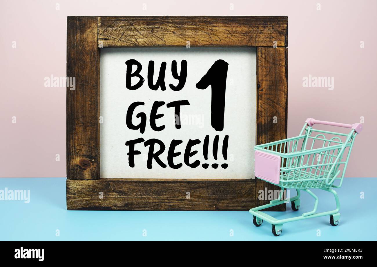 Buy 1 Get 1 free Stock Photo - Alamy