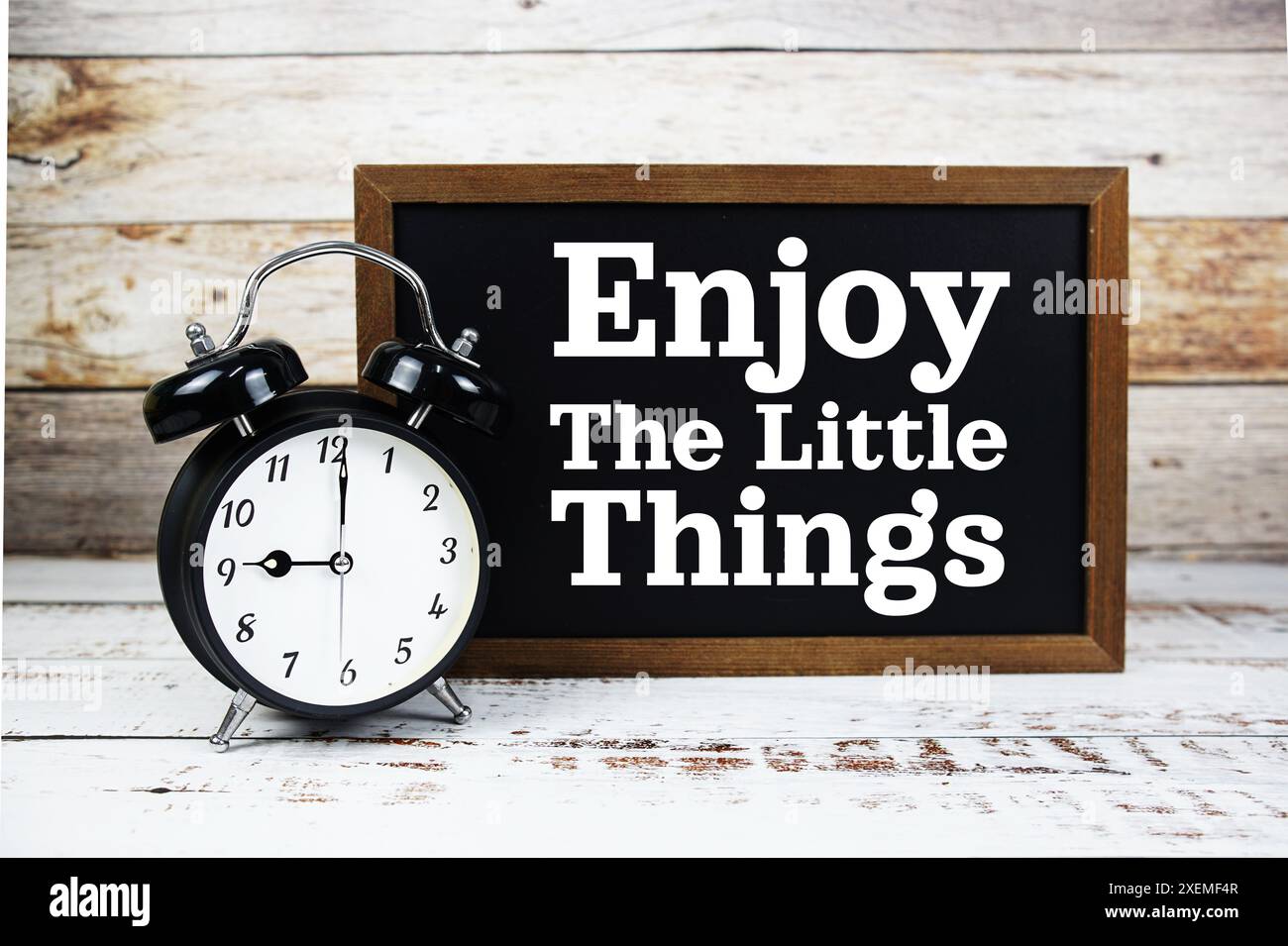 Inspirational quote Enjoy the Little Things text message written on ...