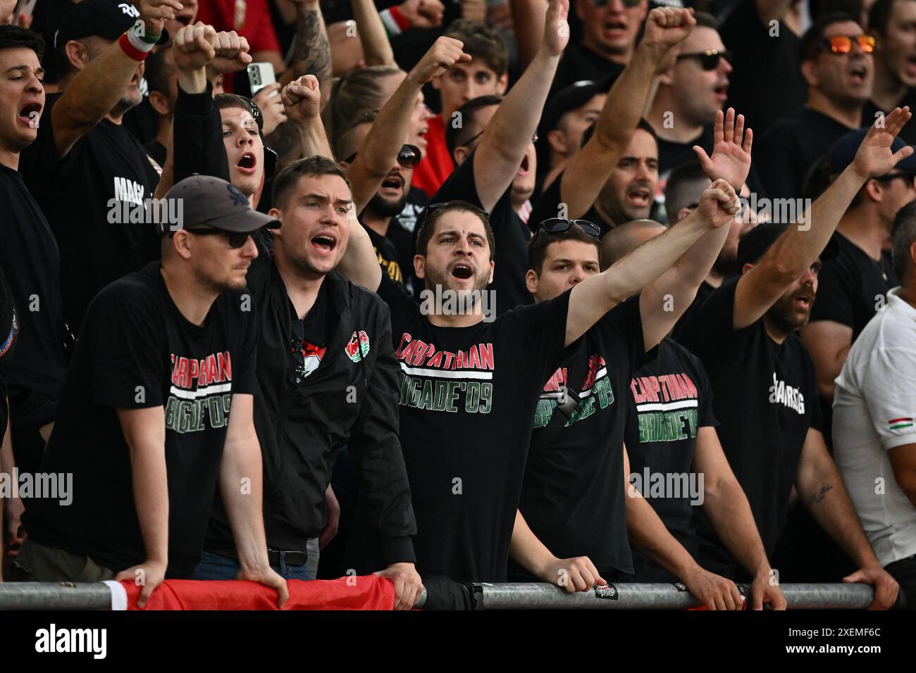 STUTTGART, GERMANY - JUNE 23: Fans of Hungary during the UEFA EURO 2024 ...