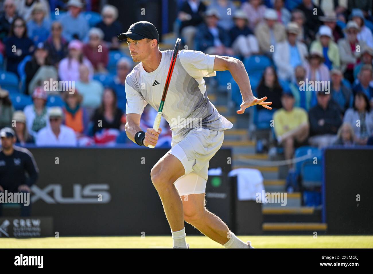 Eastbourne, UK, 28 June 2024. Max PURCELL (AUS) beats Billy HARRIS (GBR ...