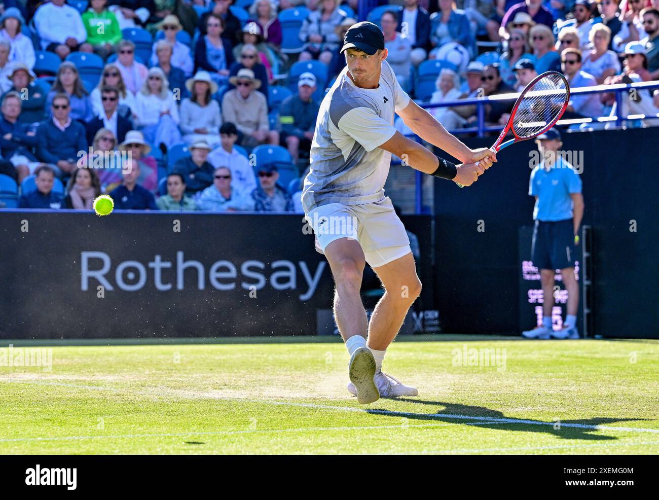 Eastbourne, UK, 28 June 2024. Max PURCELL (AUS) beats Billy HARRIS (GBR ...
