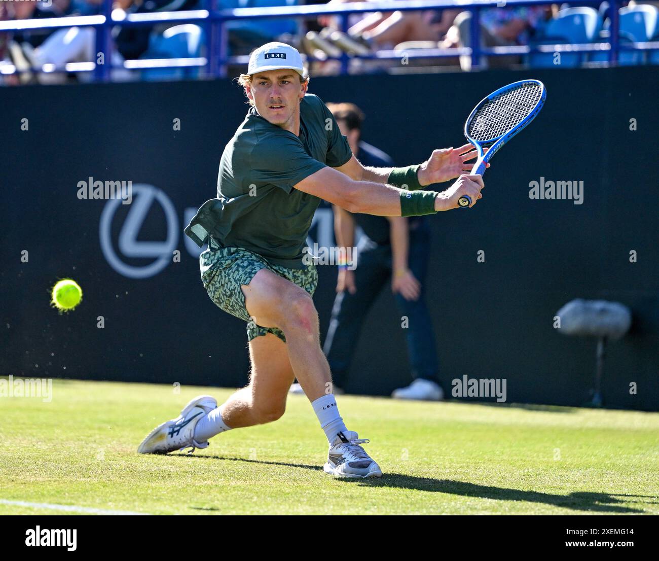 Eastbourne, UK, 28 June 2024. Max PURCELL (AUS) (PIC) beats Billy ...
