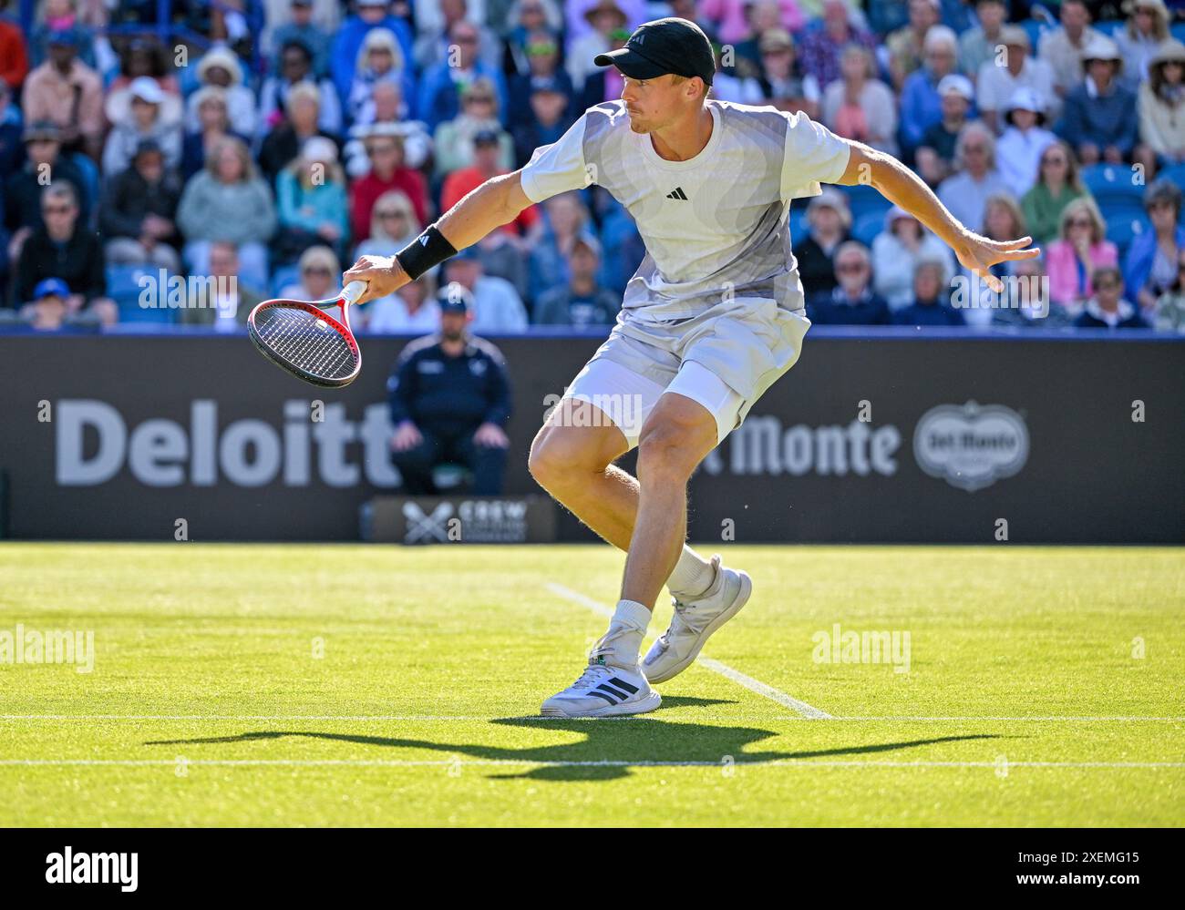 Eastbourne, UK, 28 June 2024. Max PURCELL (AUS) beats Billy HARRIS (GBR ...