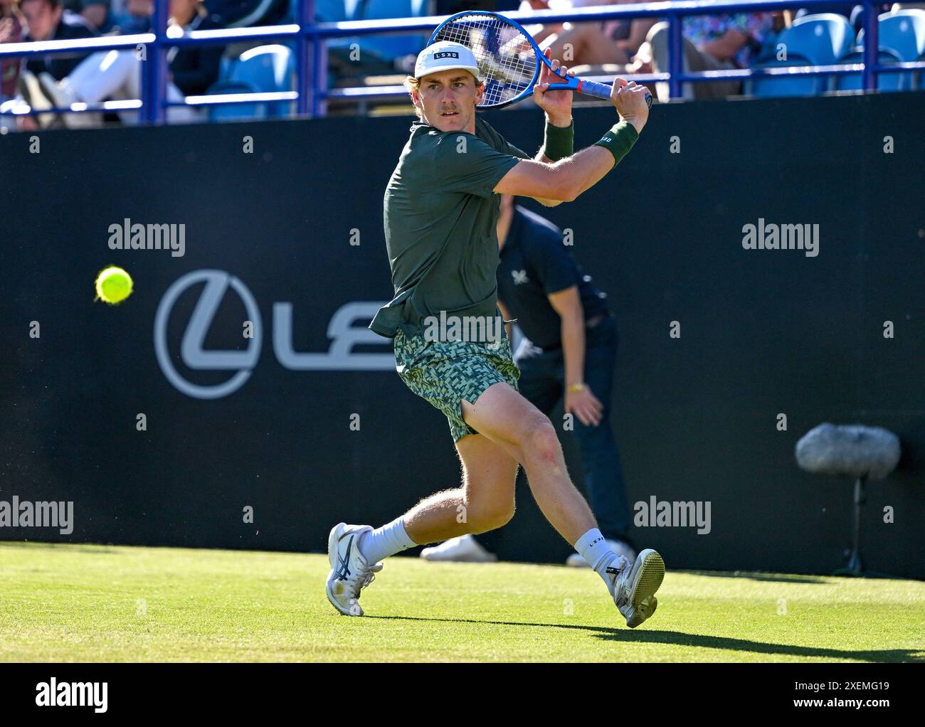 Eastbourne, UK, 28 June 2024. Max PURCELL (AUS) (PIC) beats Billy ...