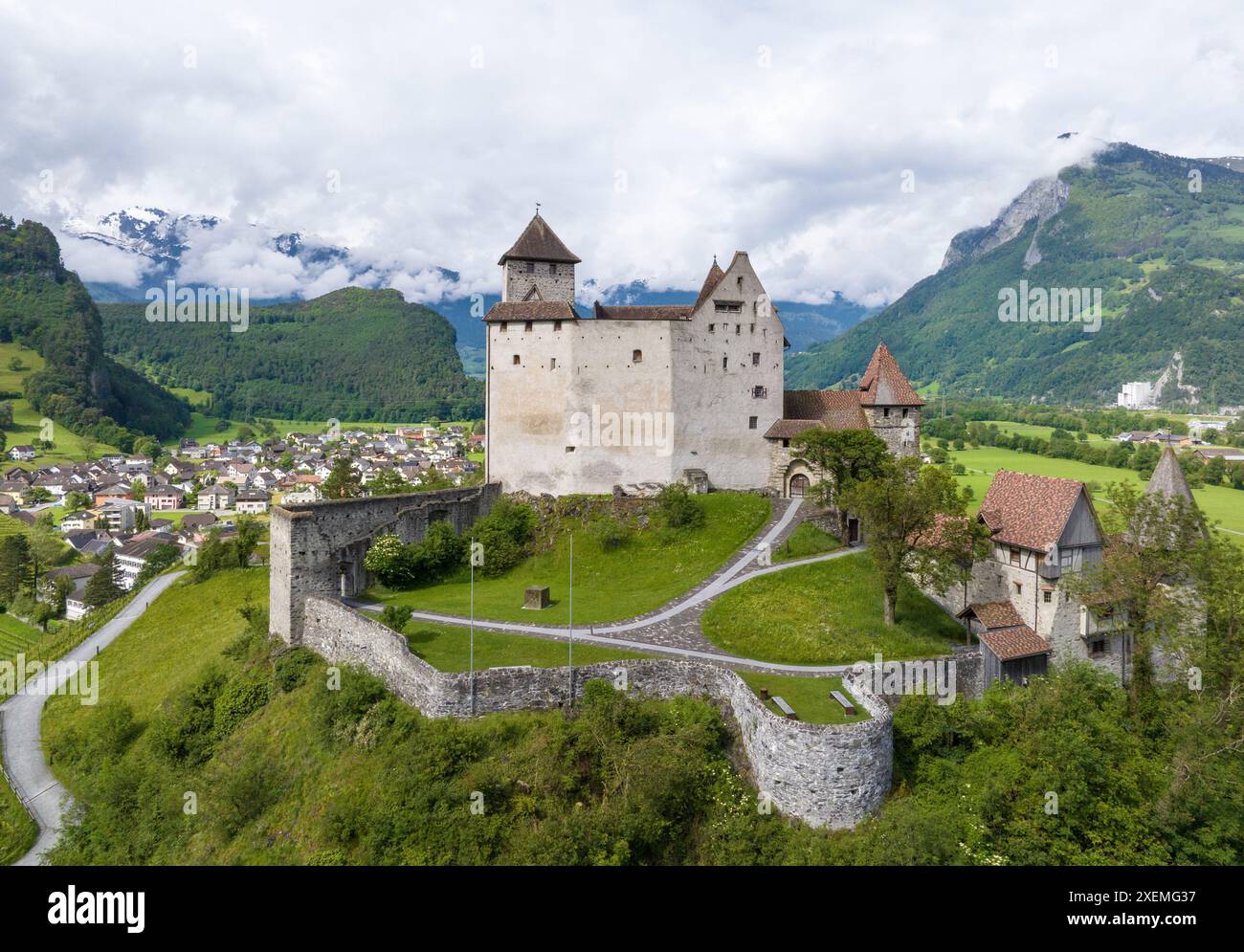 Gutenberg Castle - Medieval Burg in town of Balzers, Principality of ...