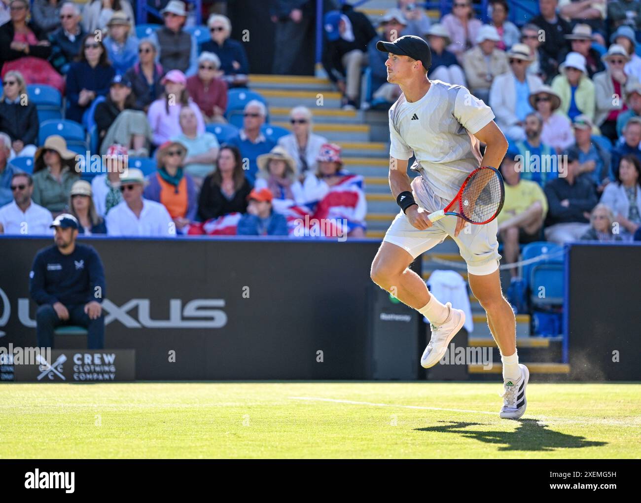 Eastbourne, UK, 28 June 2024. Max PURCELL (AUS) beats Billy HARRIS (GBR ...