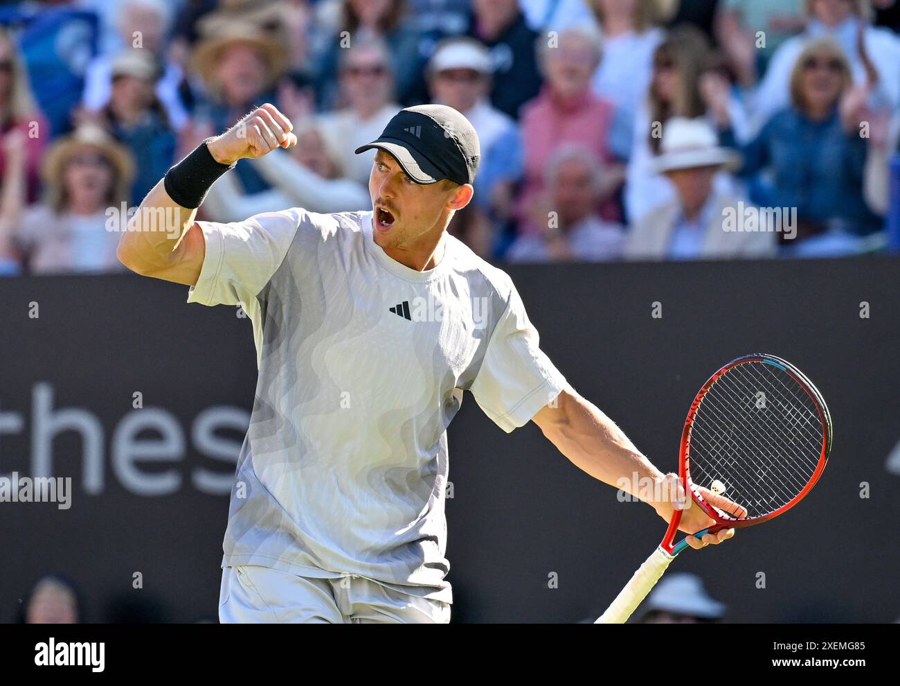Eastbourne, UK, 28 June 2024. Max PURCELL (AUS) beats Billy HARRIS (GBR ...
