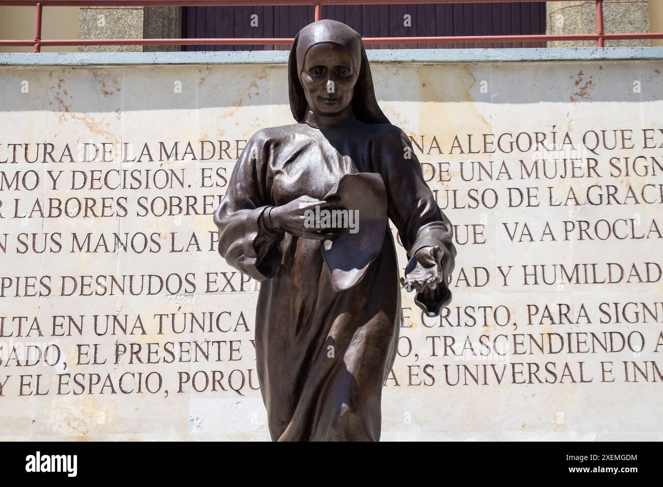 Medellin, Colombia - January 17, 2024: Statue of the Holy Mother Laura ...
