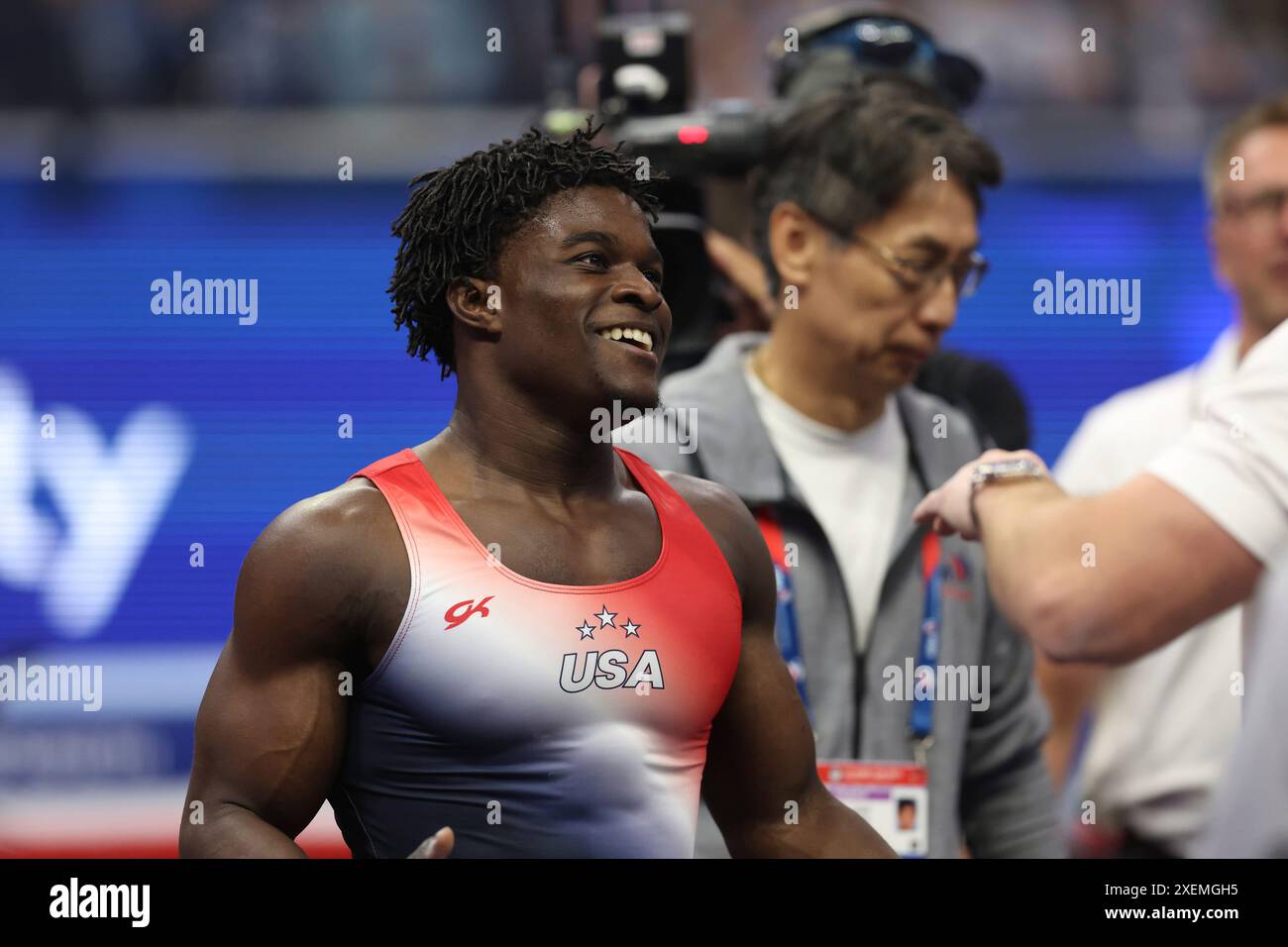 June 27, 2024: Gymnast Frederick Richard during the 2024 U.S. Olympic ...