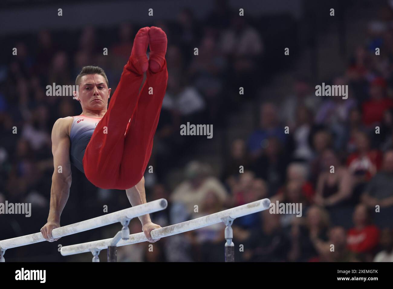June 27, 2024: Gymnast Paul Juda during the 2024 U.S. Olympic Trials ...
