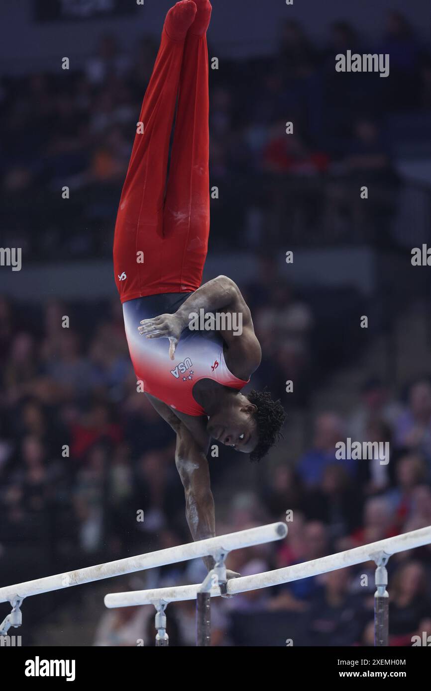 June 27, 2024: Gymnast Frederick Richard during the 2024 U.S. Olympic ...