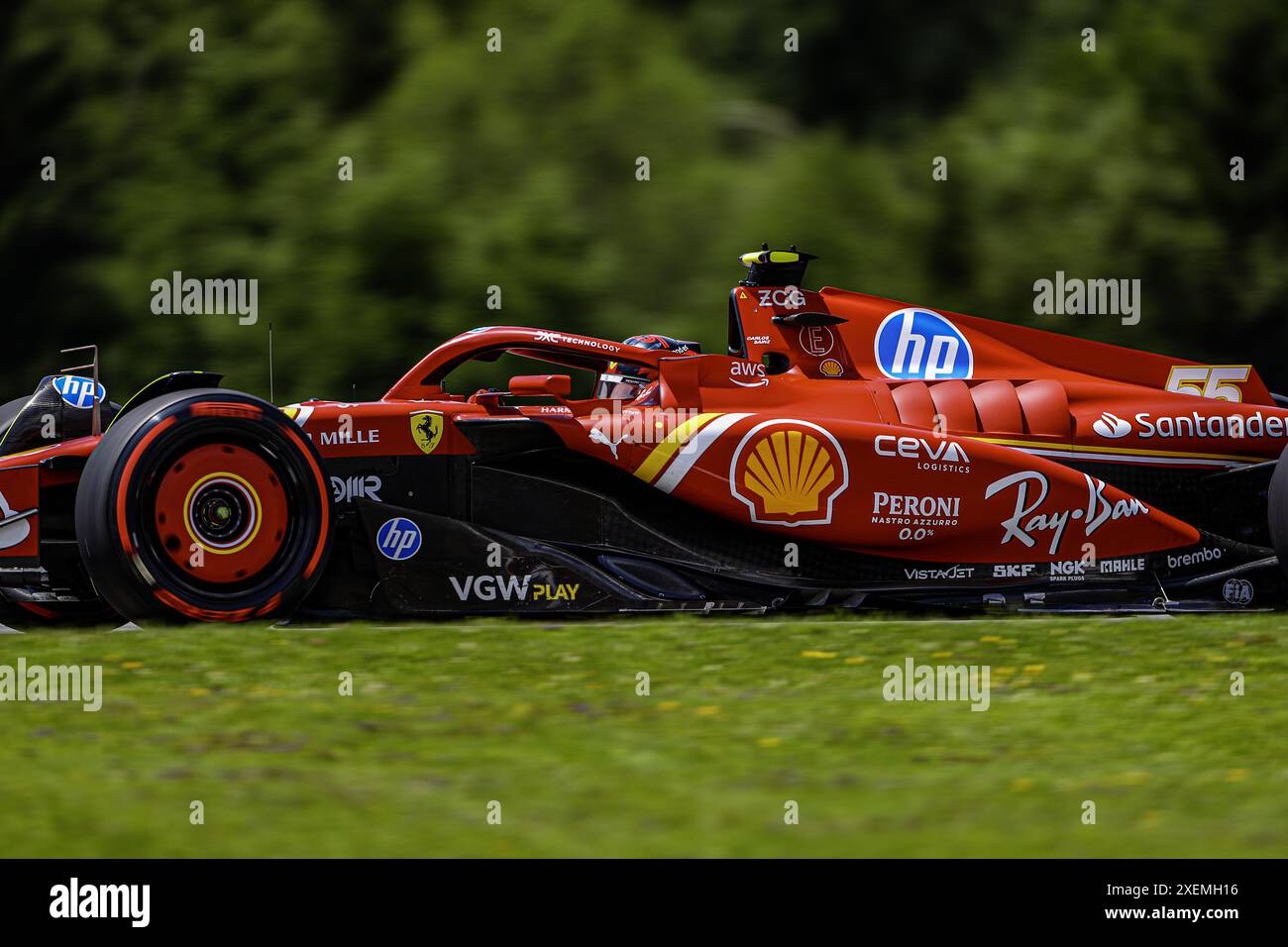 Austria: Carlos Sainz Jr. (ESP) - Scuderia Ferrari - Ferrari SF-24 ...