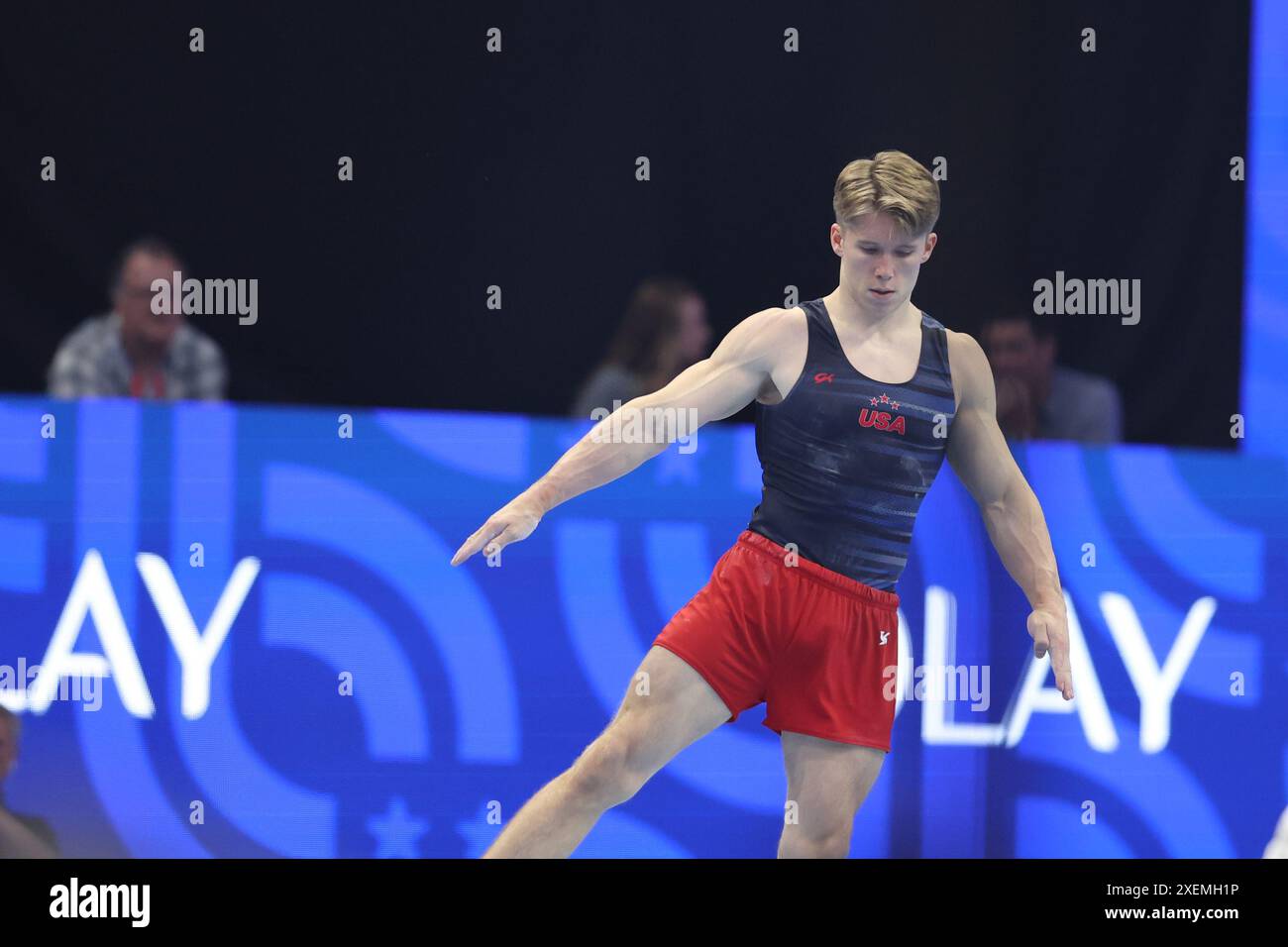 June 27, 2024: Gymnast Shane Wiskus during the 2024 U.S. Olympic Trials ...