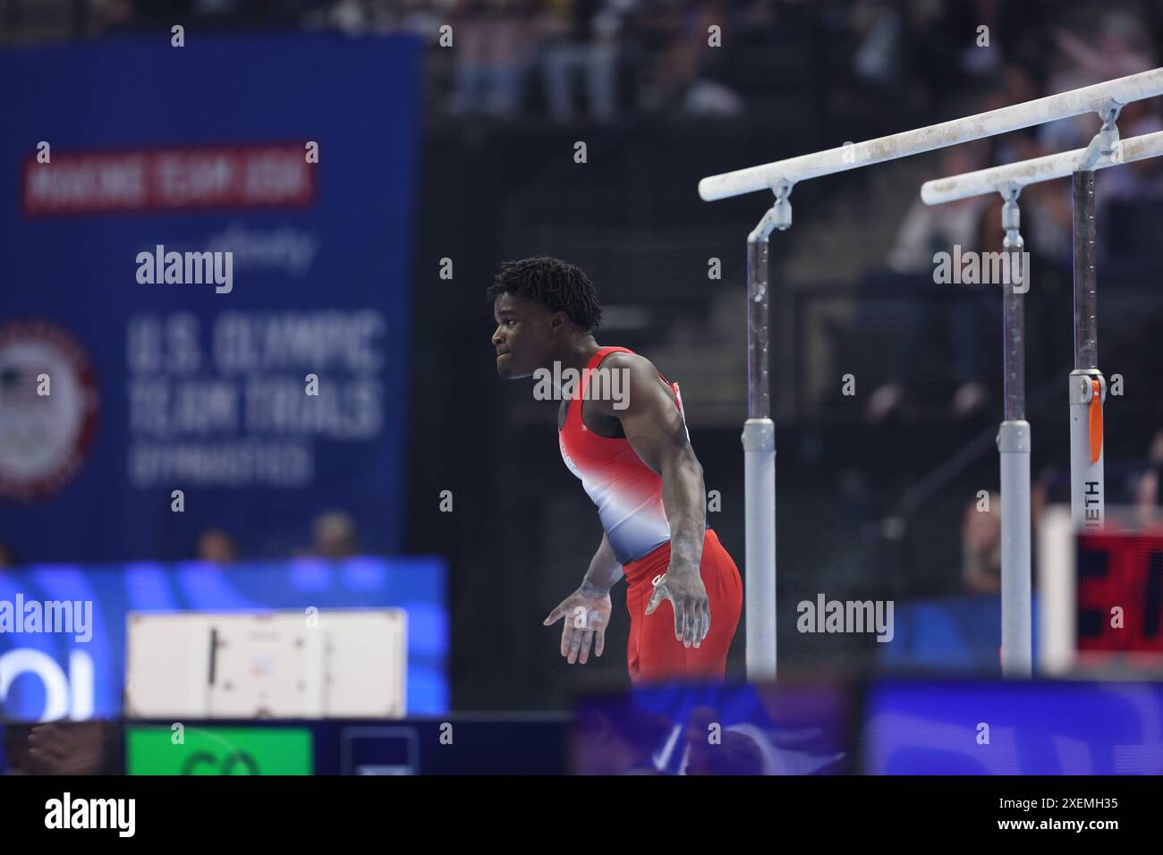 June 27, 2024: Gymnast Frederick Richard during the 2024 U.S. Olympic ...
