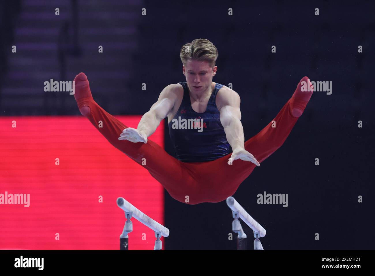 June 27, 2024: Gymnast Shane Wiskus during the 2024 U.S. Olympic Trials ...