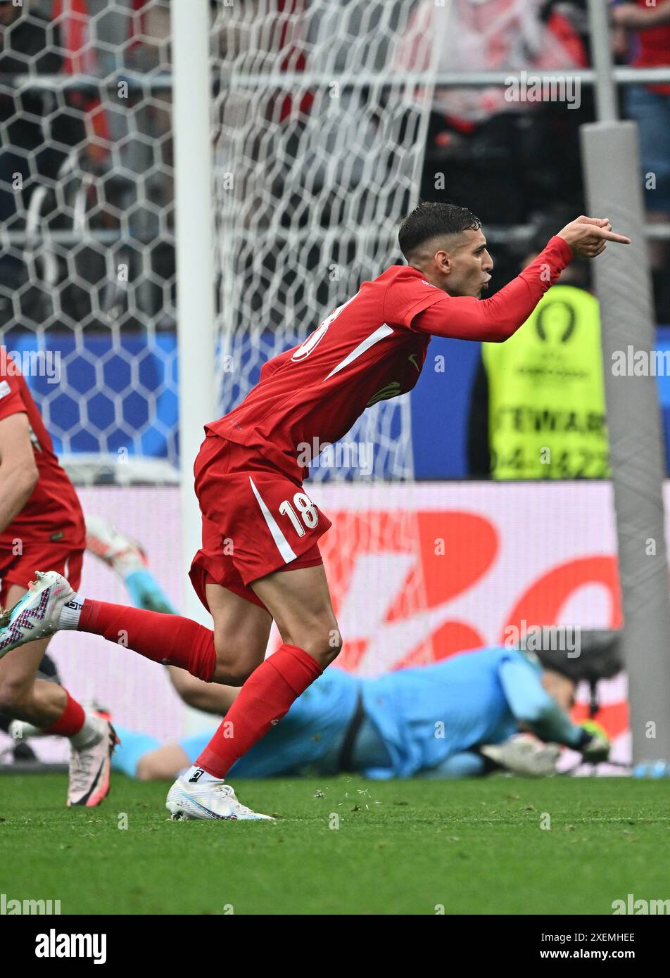 DORTMUND, GERMANY - JUNE 18: Mert Muldur of Turkiye celebrates after ...