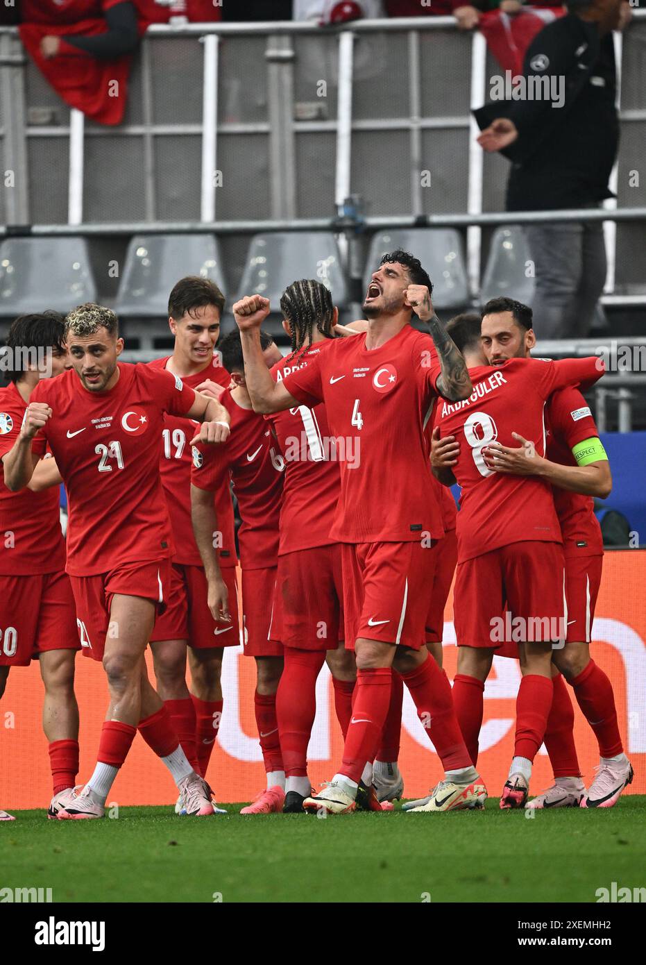 DORTMUND, GERMANY - JUNE 18: Mert Muldur of Turkiye celebrate with ...