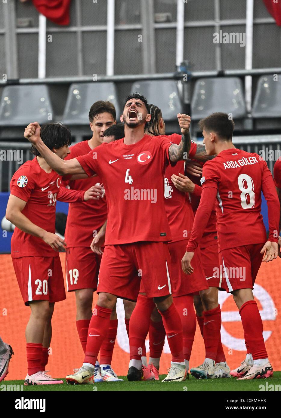 DORTMUND, GERMANY - JUNE 18: Mert Muldur of Turkiye celebrate with ...
