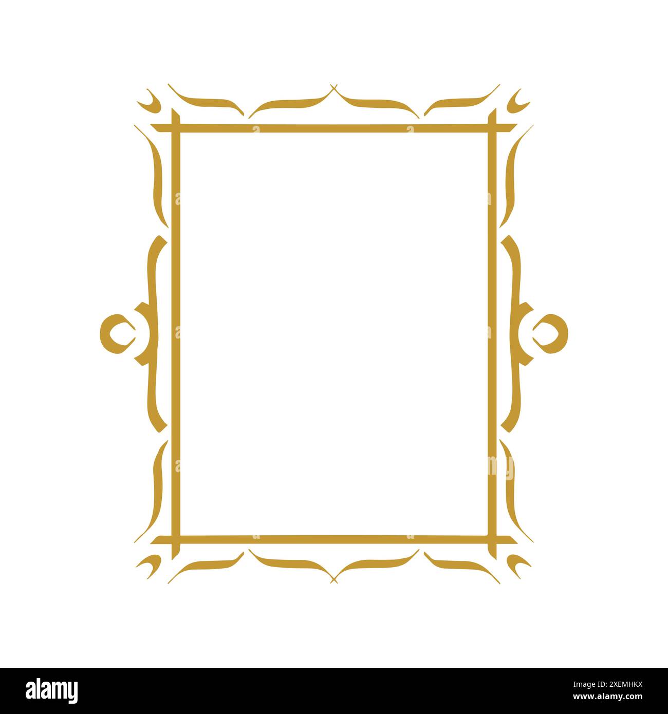 Simple old golden picture Stock Vector Images - Alamy