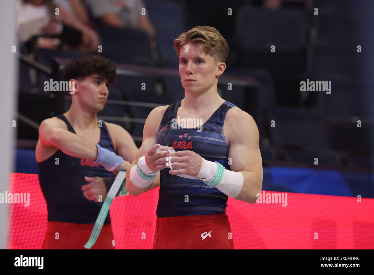 June 27, 2024: Gymnast Shane Wiskus during the 2024 U.S. Olympic Trials ...