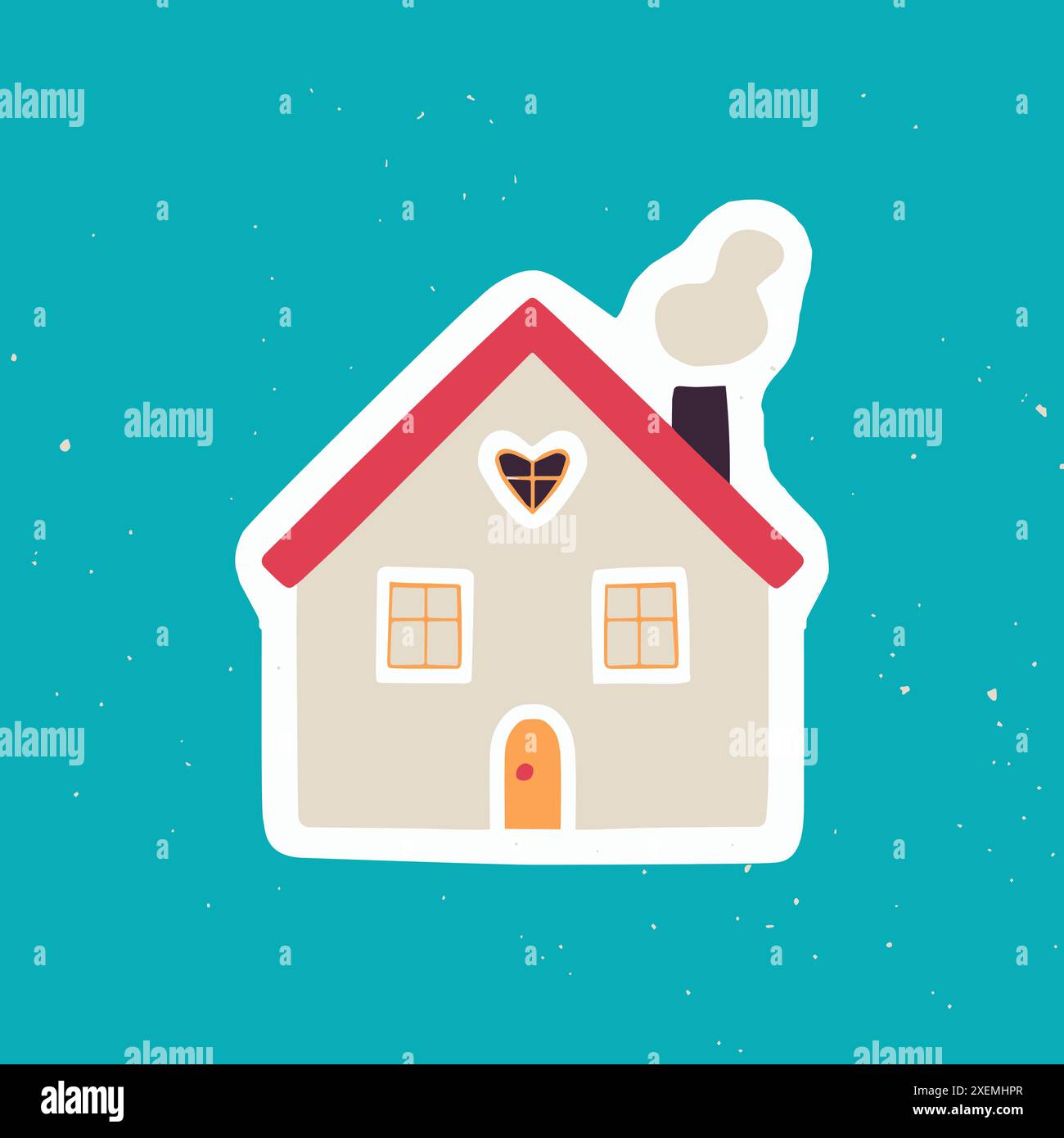 Sweet Home Sticker Stock Vector Image & Art - Alamy